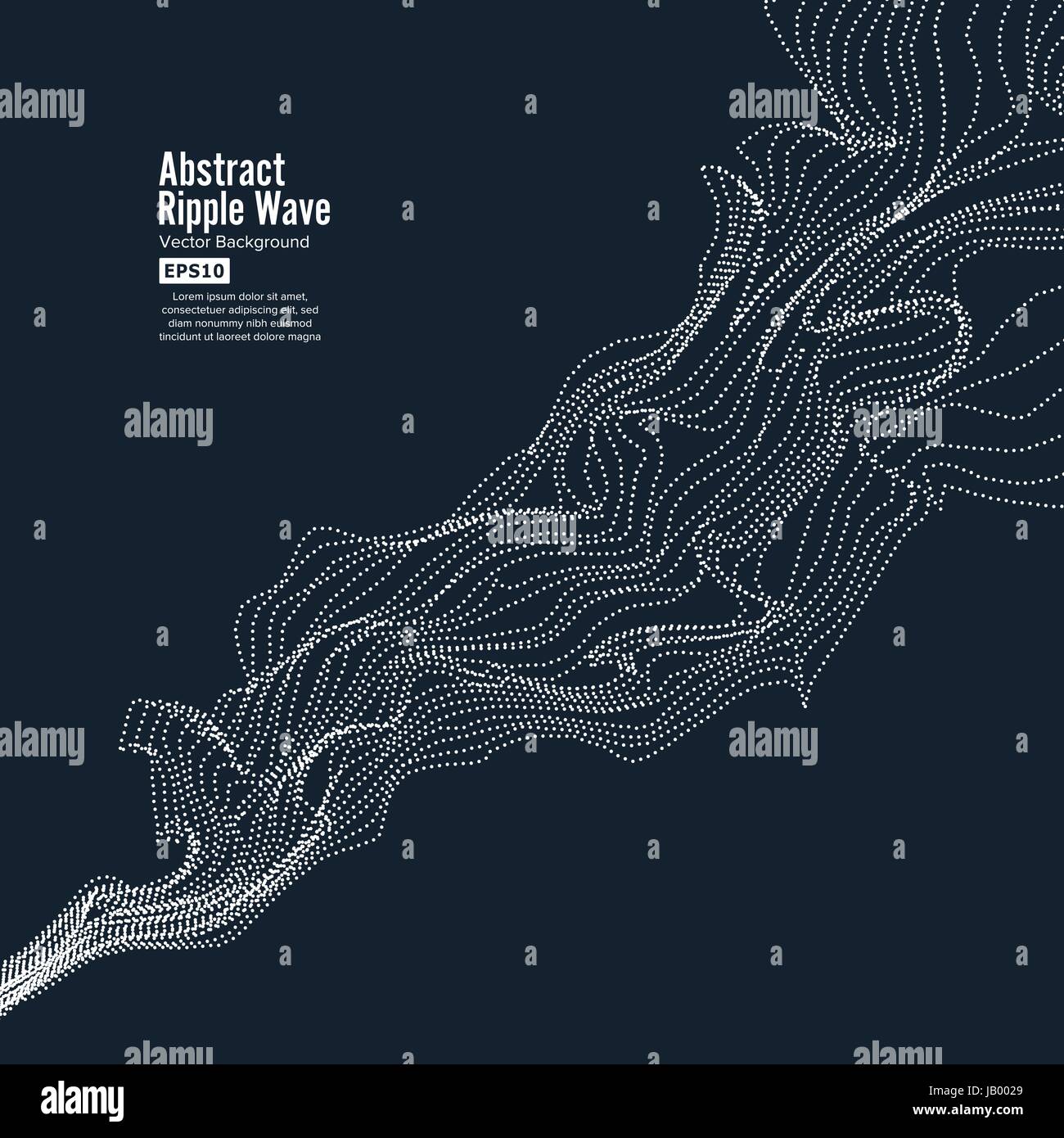 Wave Background. Ripple Grid. Modern Vector Illustration Stock Vector ...