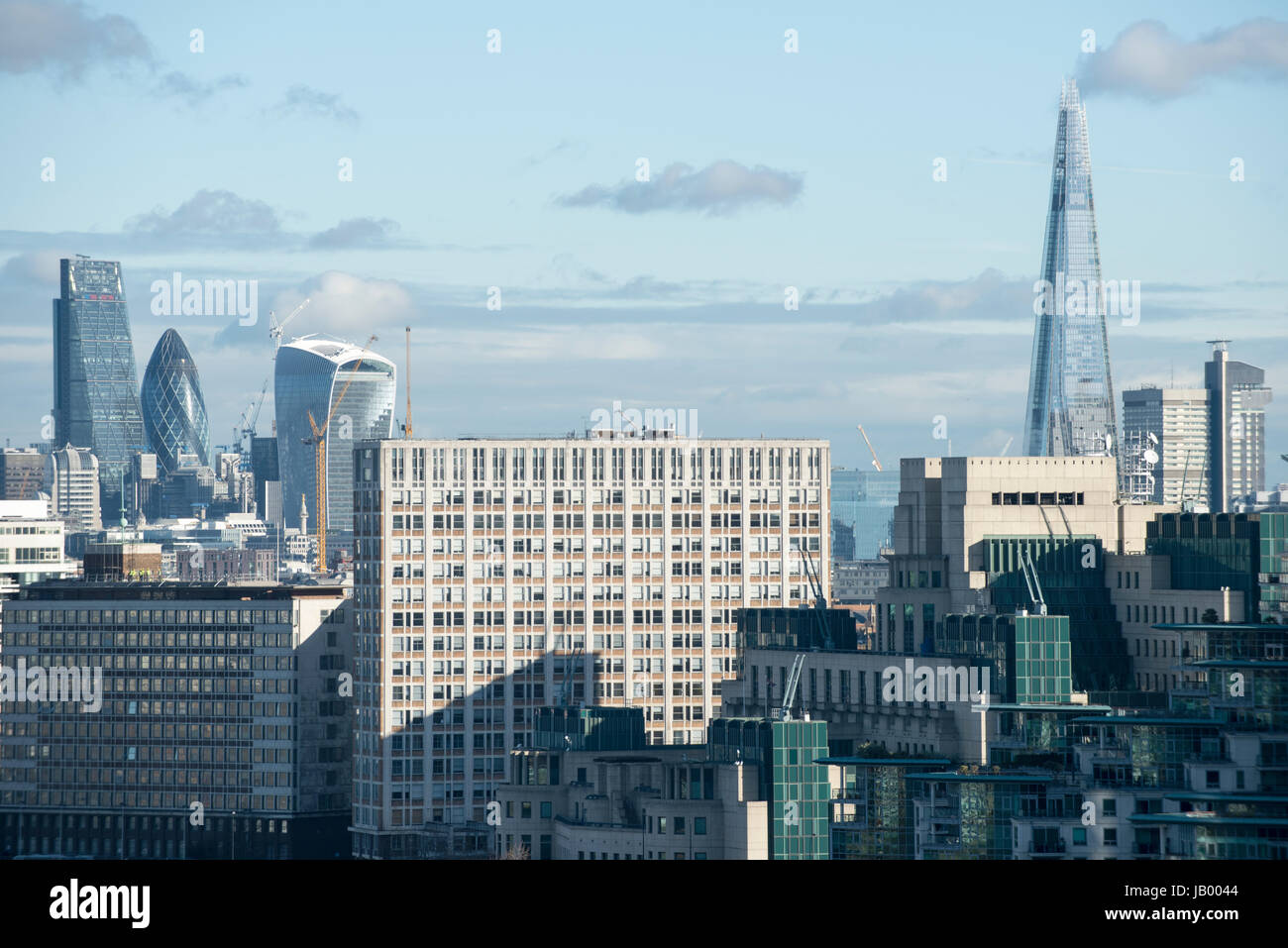 London Skyline, Iconic Postmodern Buildings Stock Photo - Alamy