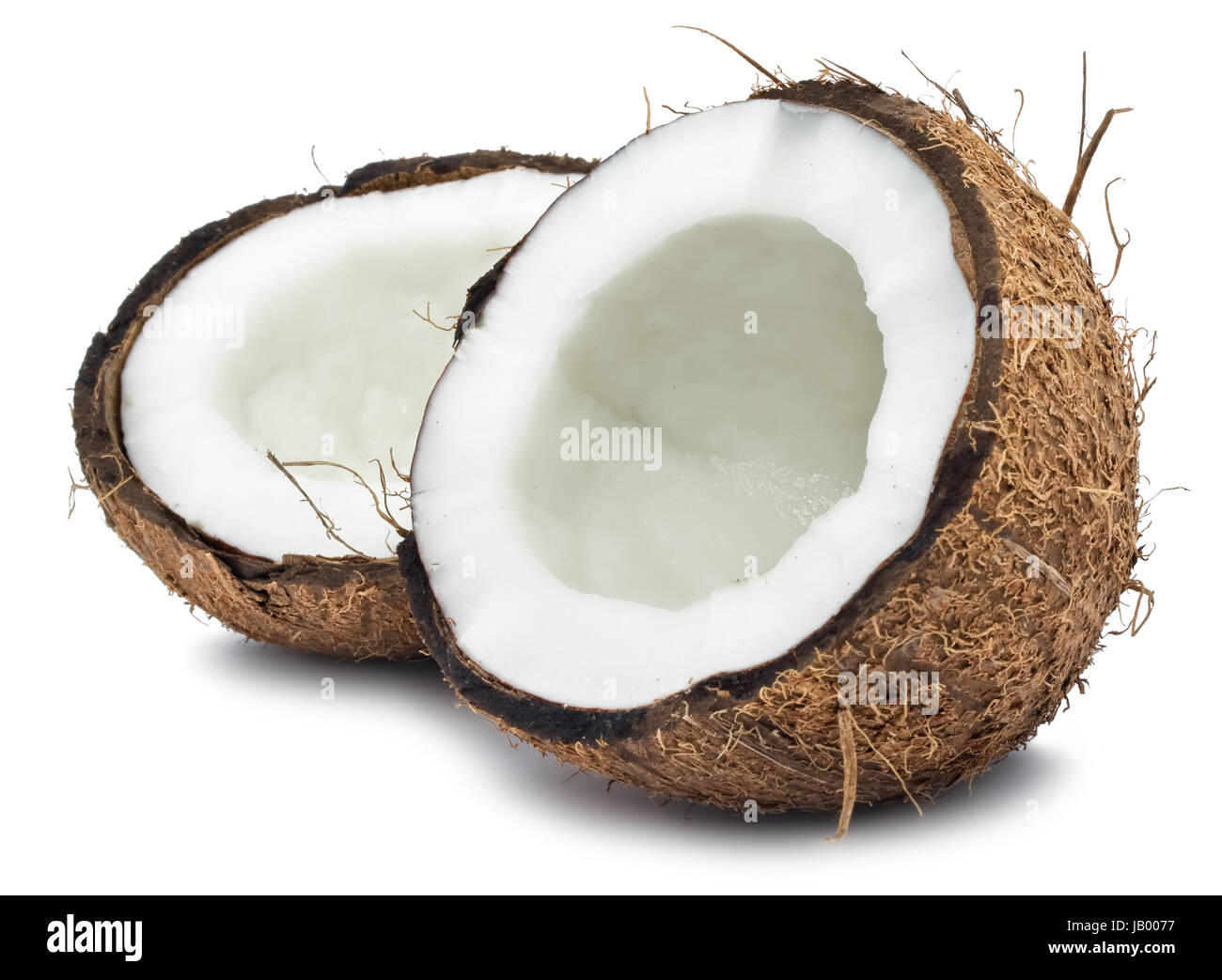 Perfect fresh coconut isolated on white background Stock Photo - Alamy