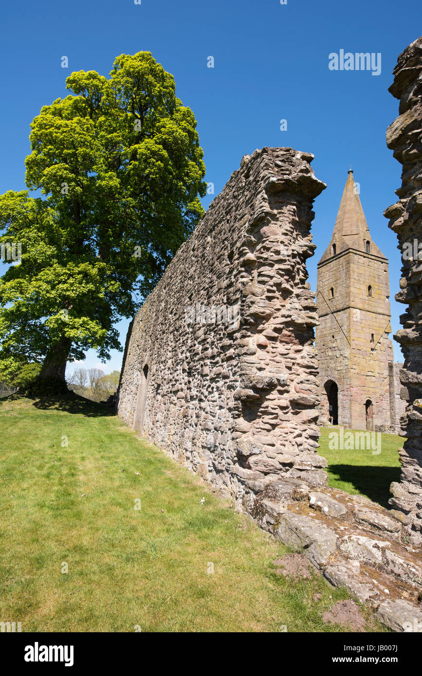 Restenneth Abbey near Forfar, Angus, Scotland. It is believed to have ...