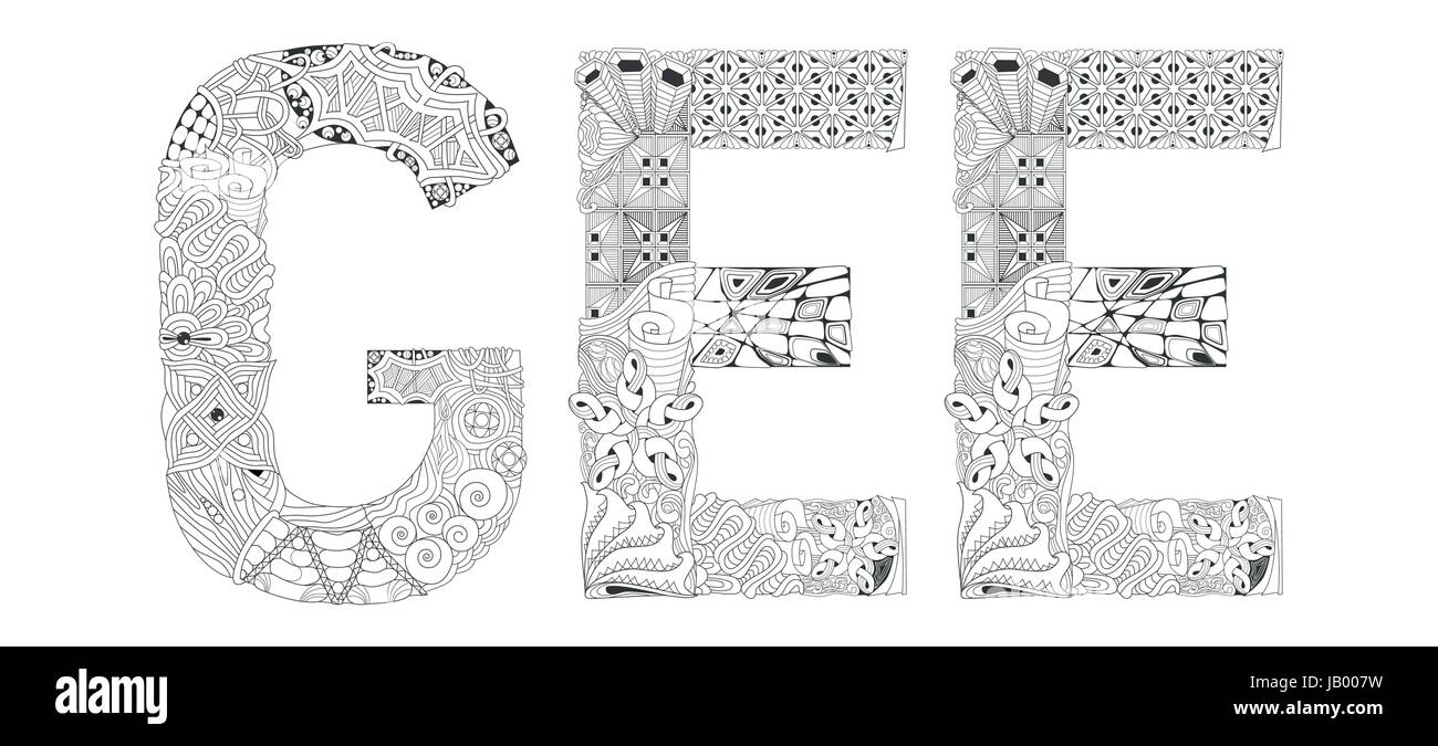 Gee font Stock Vector Images - Alamy