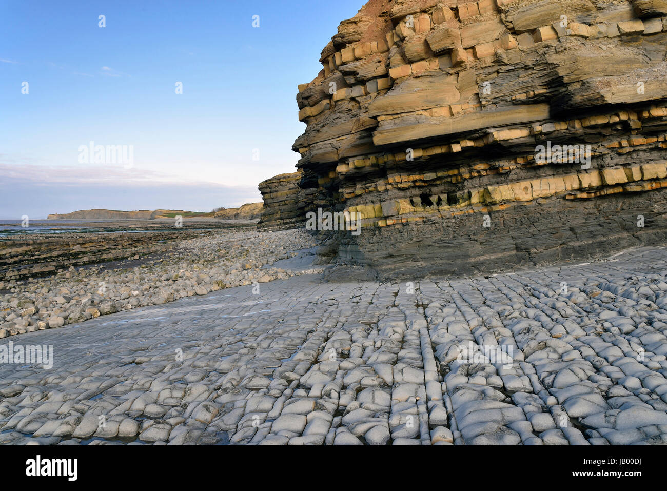 Blue Lias Beach and Shale, Marl & Limestone Cliffs, East Quantoxhead ...