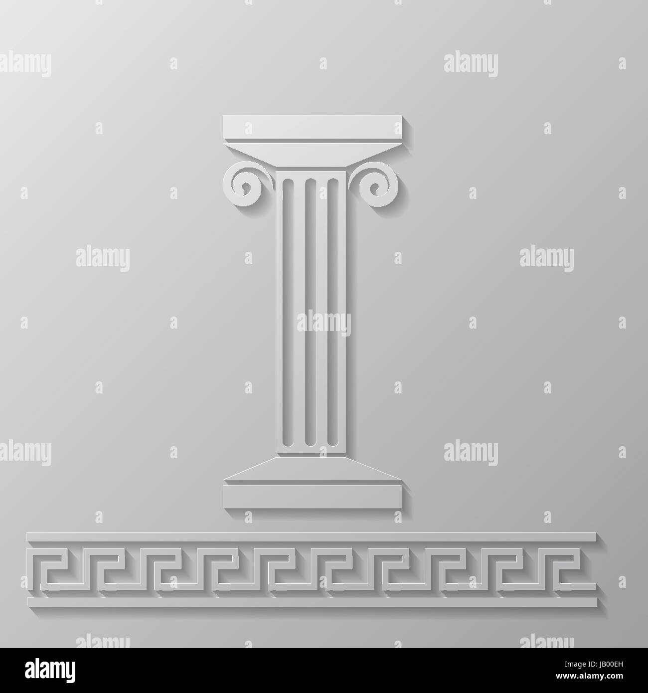 colorful illustration with marble column for your design Stock Photo ...
