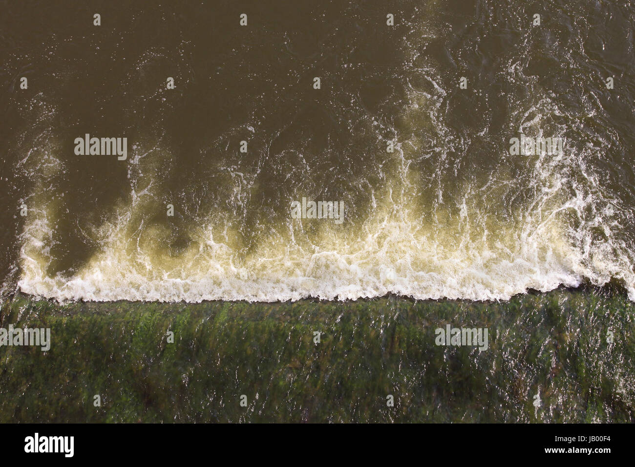 The water rushes ashore to make flood Stock Photo - Alamy