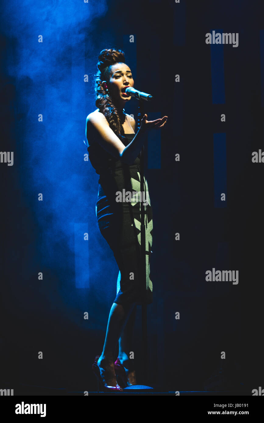 December 12, 2015: The Italian singer Nina Zilli performing live on ...