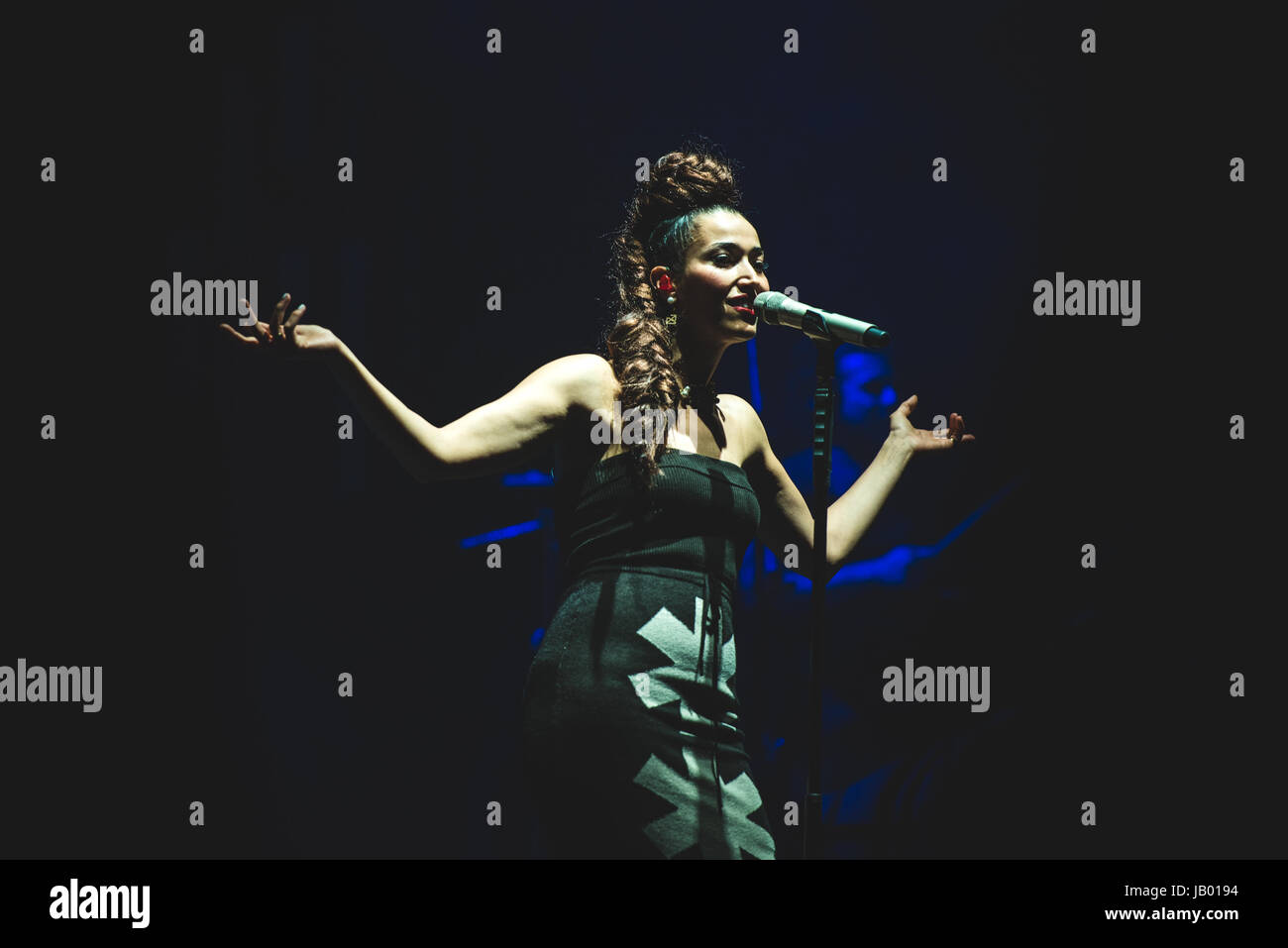 December 12, 2015: The Italian singer Nina Zilli performing live on ...