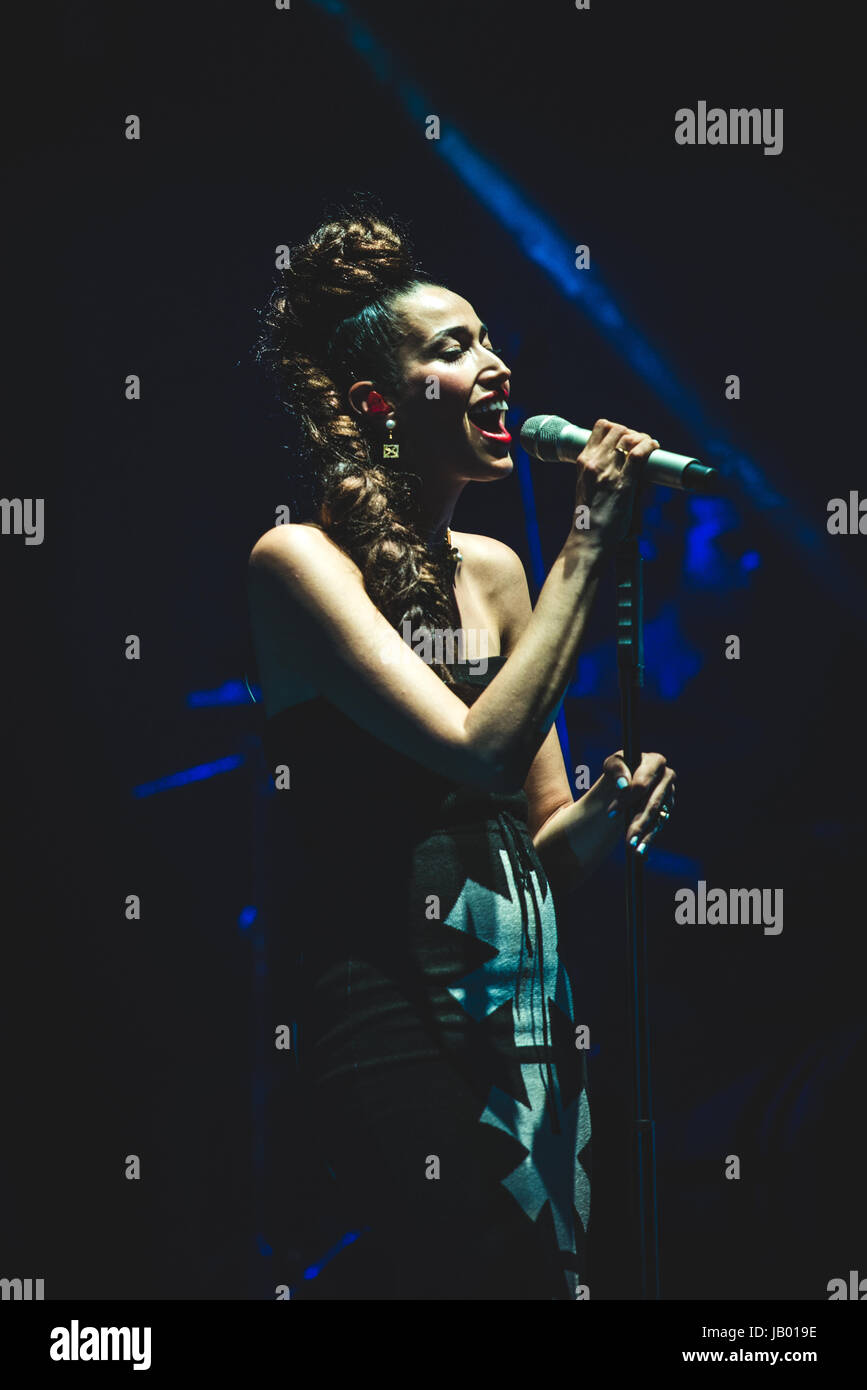 December 12, 2015: The Italian singer Nina Zilli performing live on ...