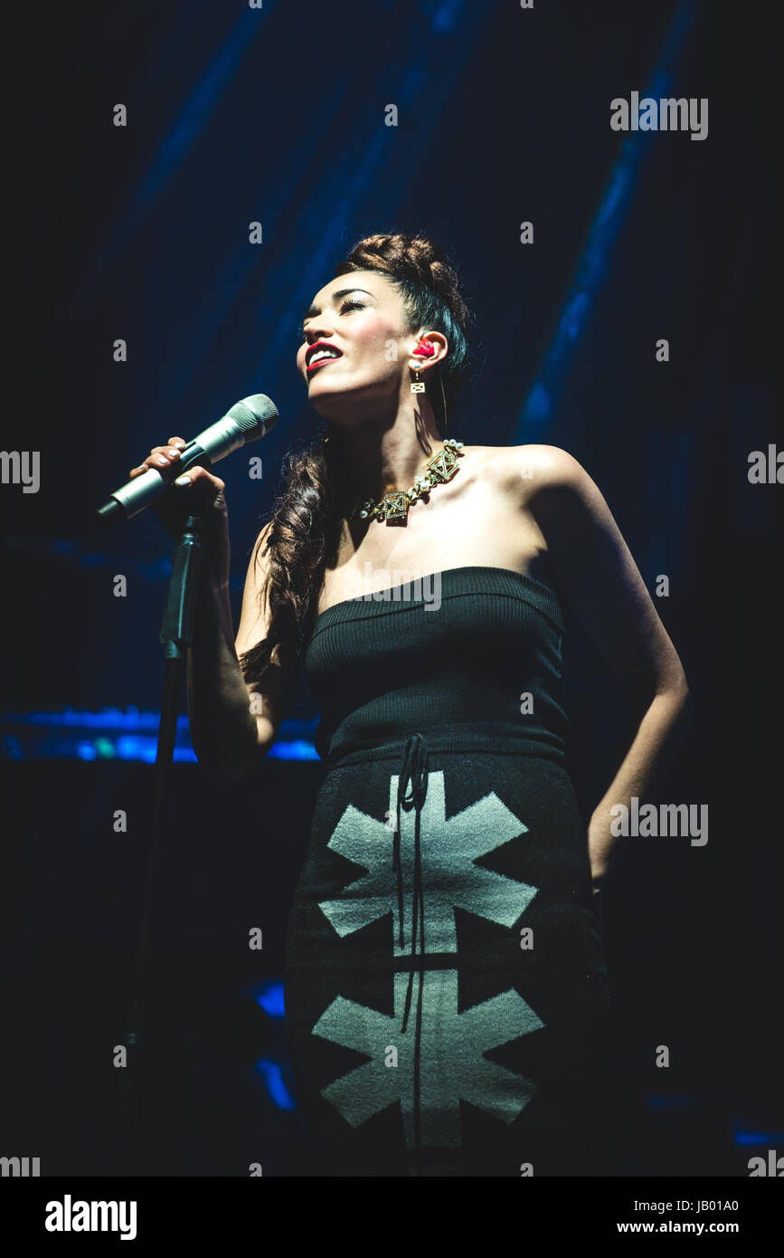 December 12, 2015: The Italian singer Nina Zilli performing live on ...