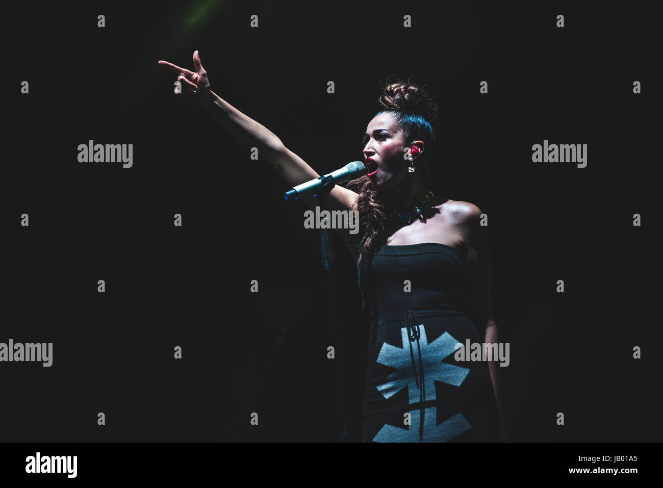 December 12, 2015: The Italian singer Nina Zilli performing live on ...
