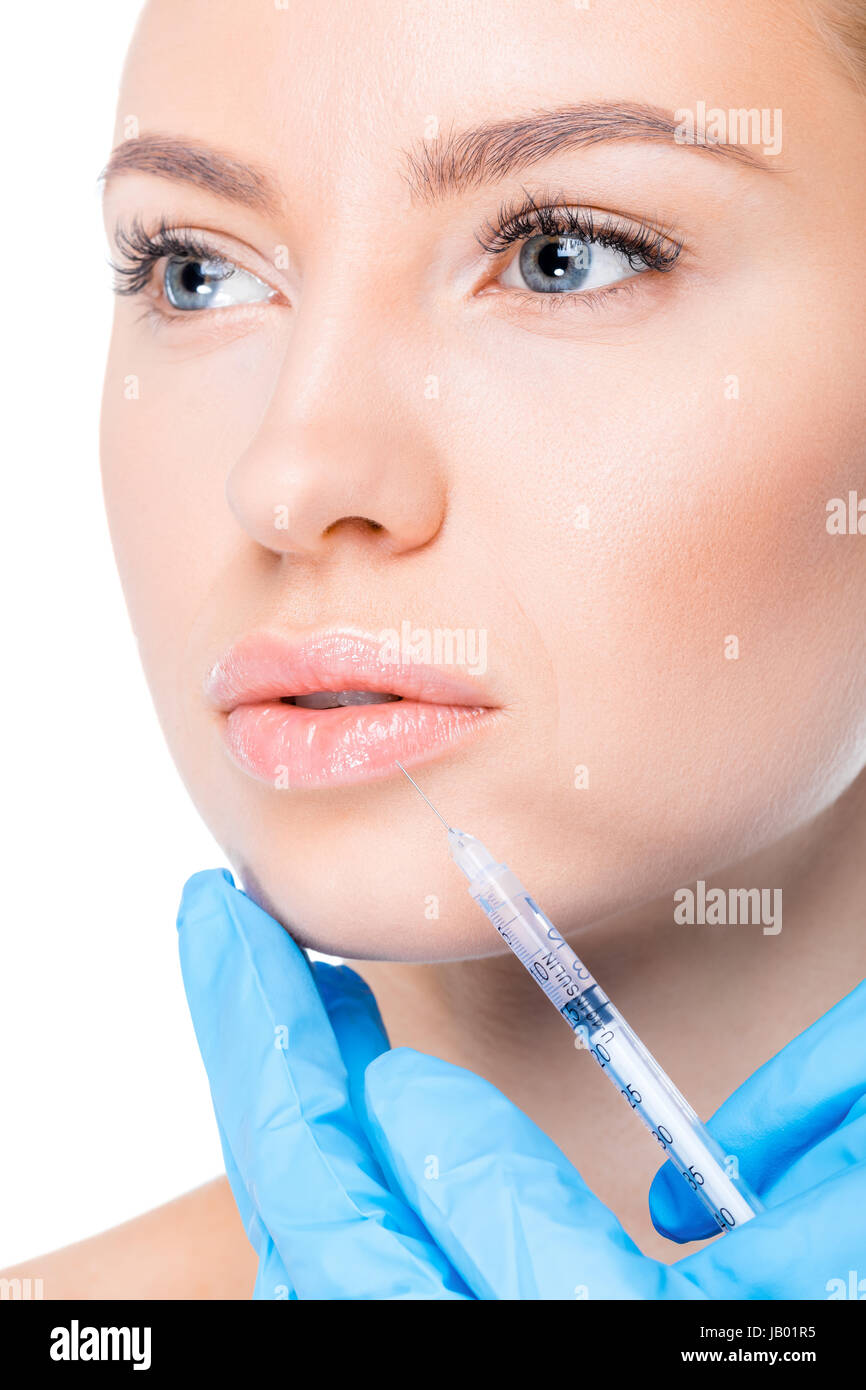 Botox injection woman in cosmetic hi-res stock photography and images - Alamy