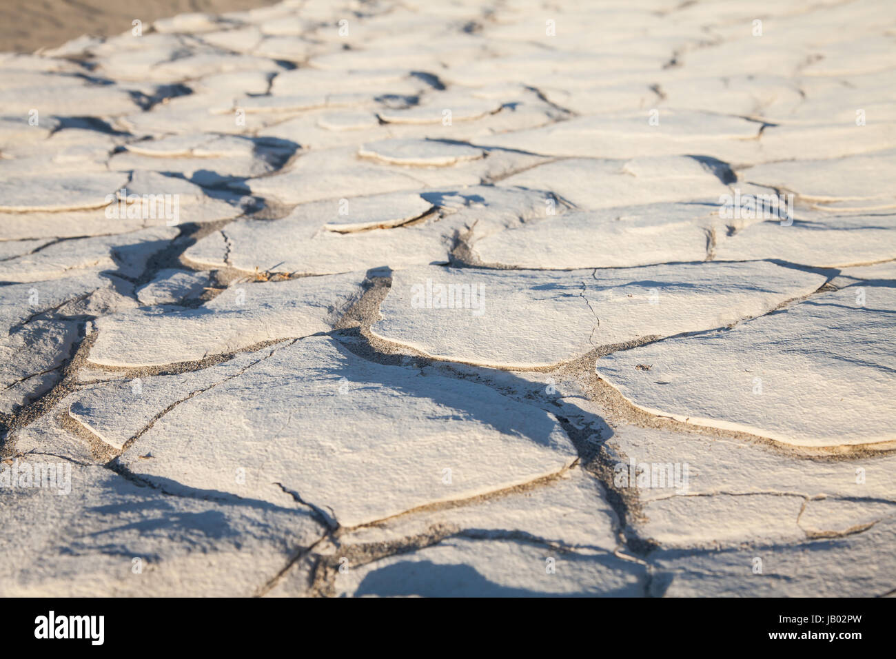 Death Valley, California. Detail of salt residue in the desert Stock ...
