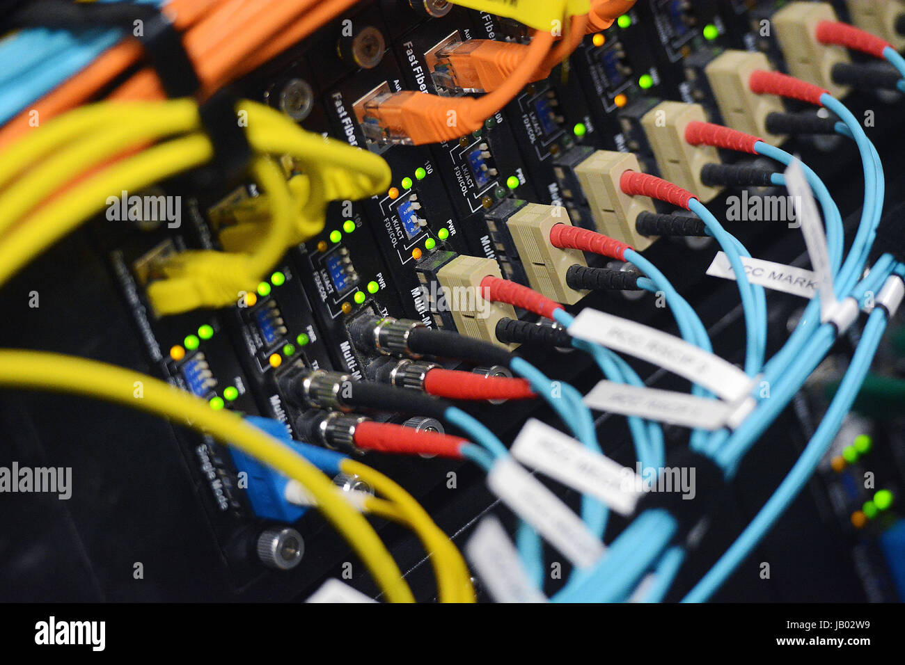 Lots of Computer Cables Stock Photo - Alamy
