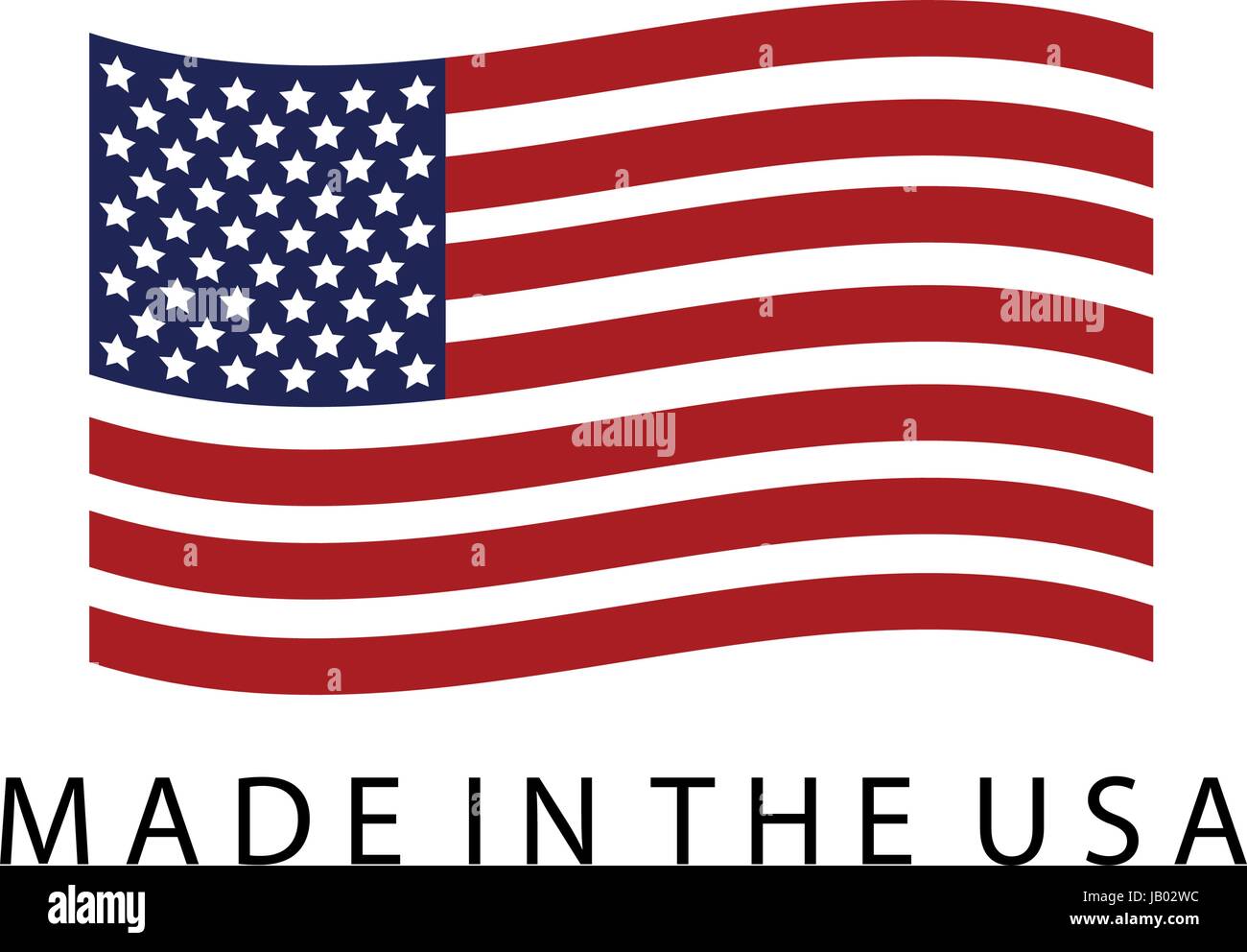 Made in USA on white background in vector Stock Vector Image & Art - Alamy