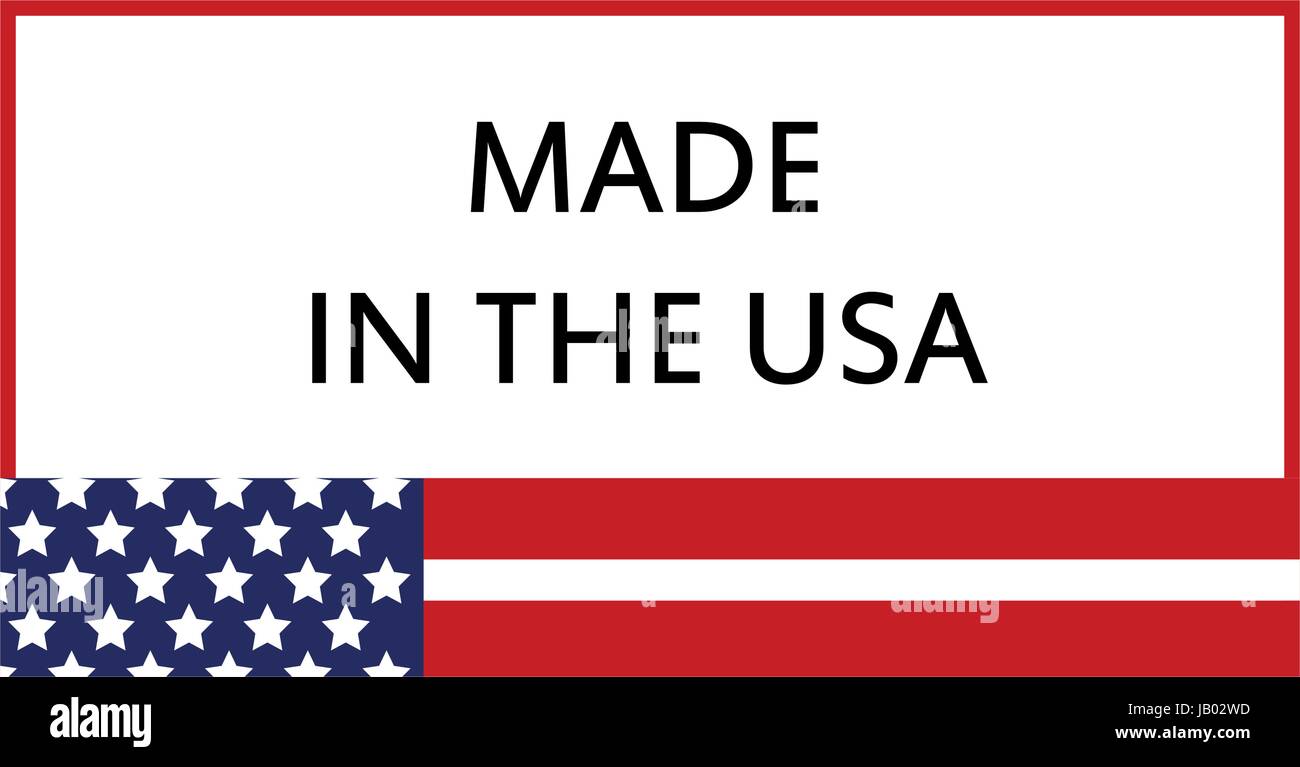 Made in USA on white background in vector Stock Vector Image & Art - Alamy