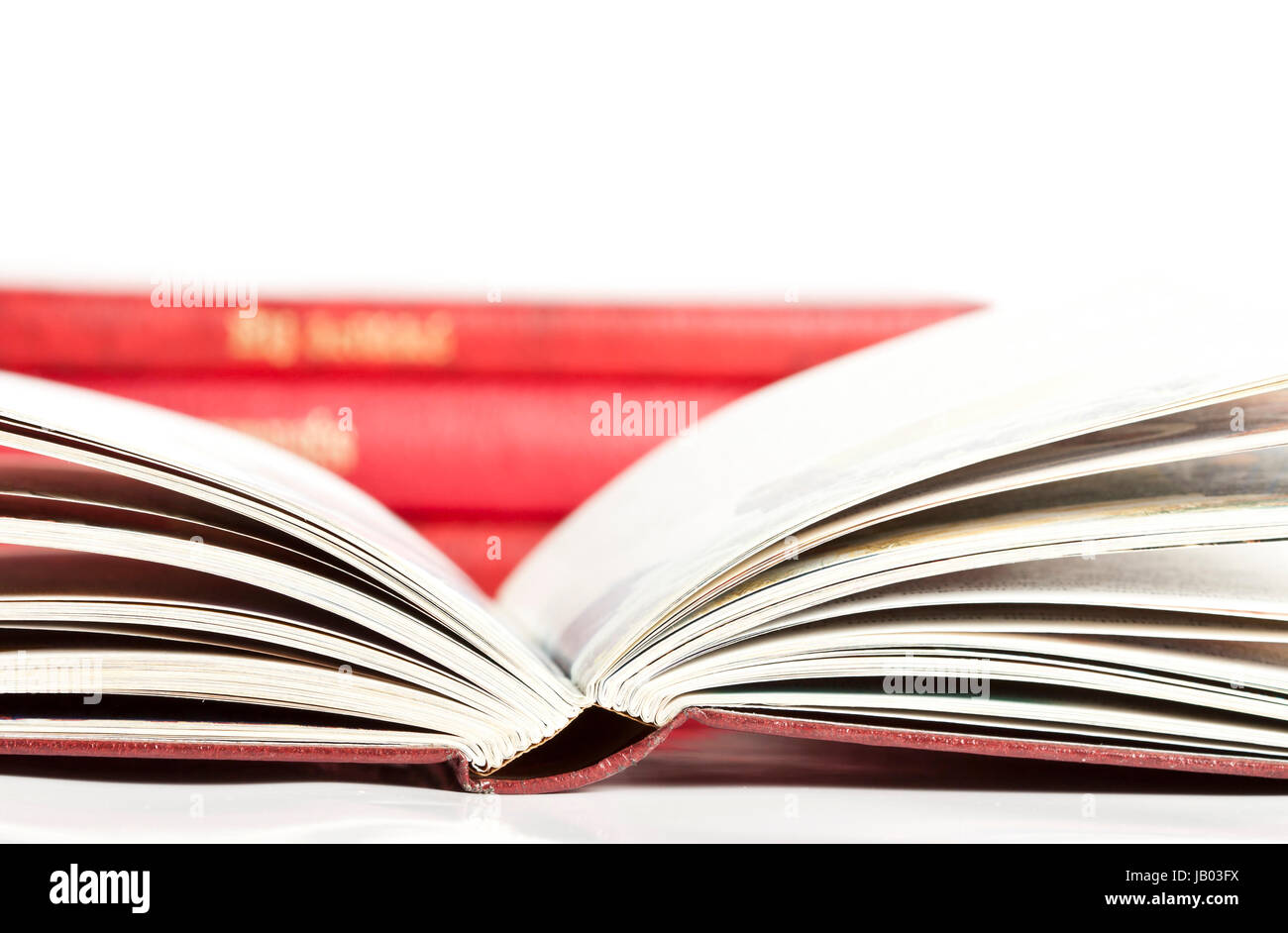 Close upon open book Stock Photo - Alamy