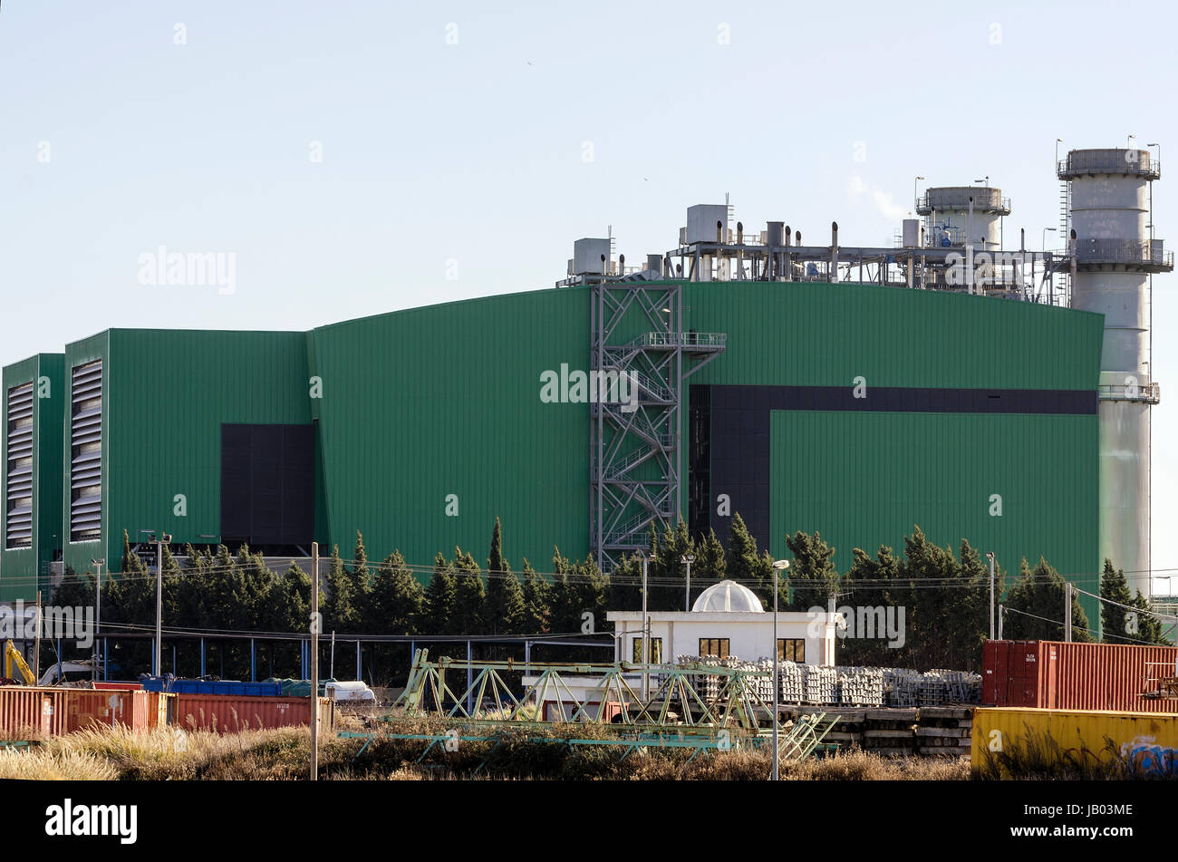 Gas fired power station in Simeri Crichi, Catanzaro, Italy Stock Photo ...