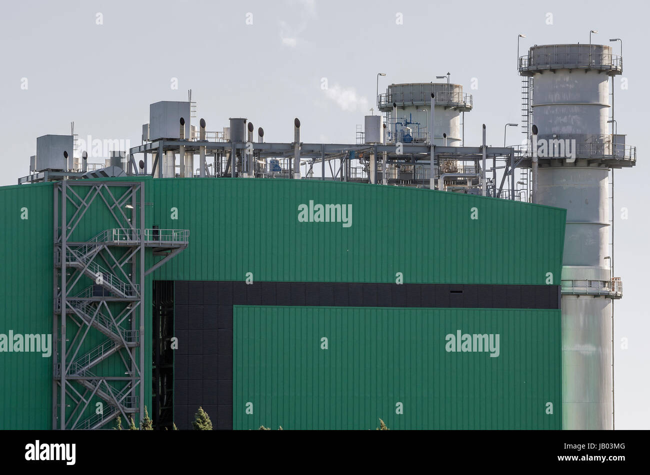 Gas fired power station in Simeri Crichi, Catanzaro, Italy Stock Photo ...