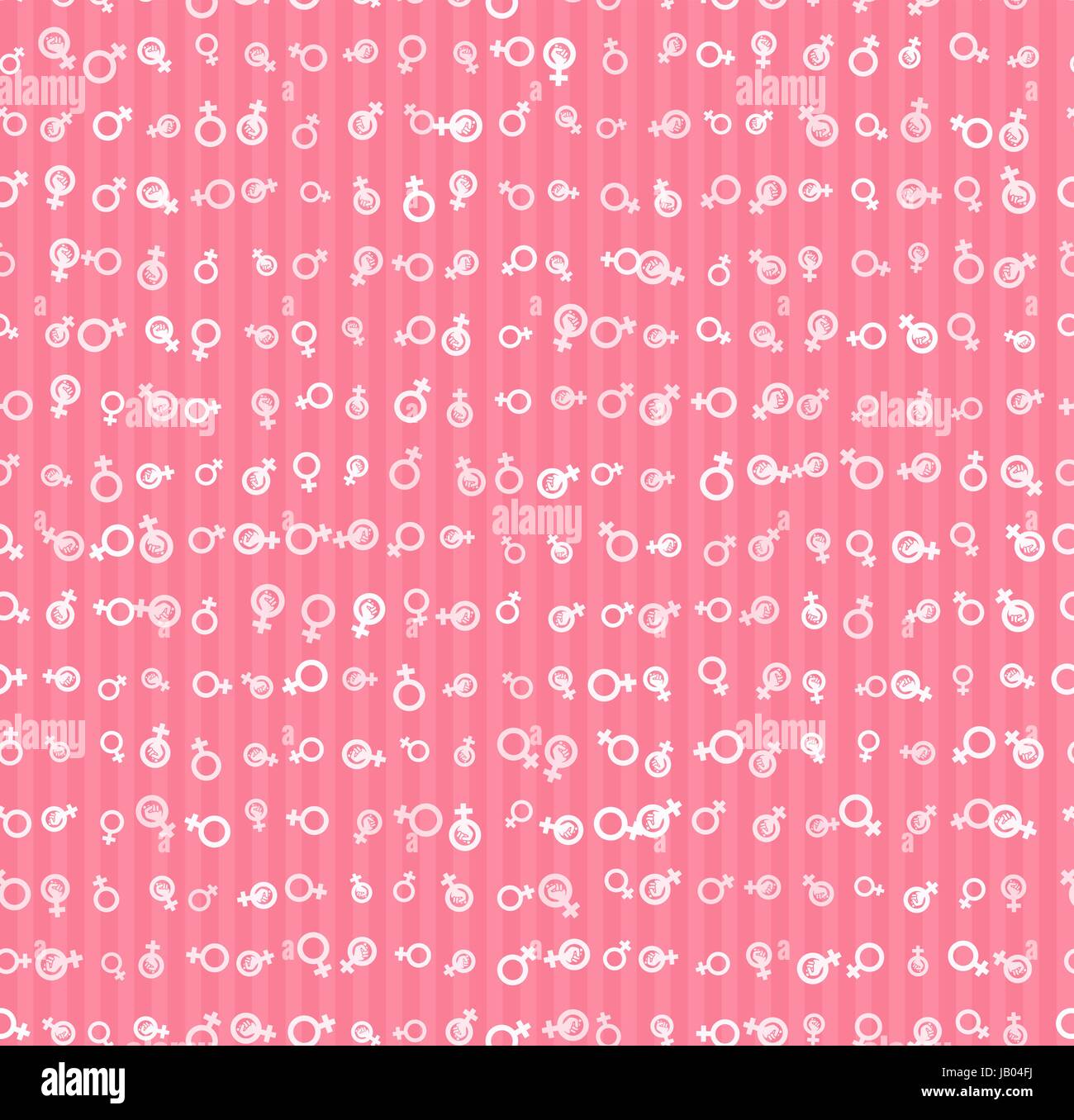 Vector Pattern 60s. Seamless Background Inspired Second Wave Feminism ...