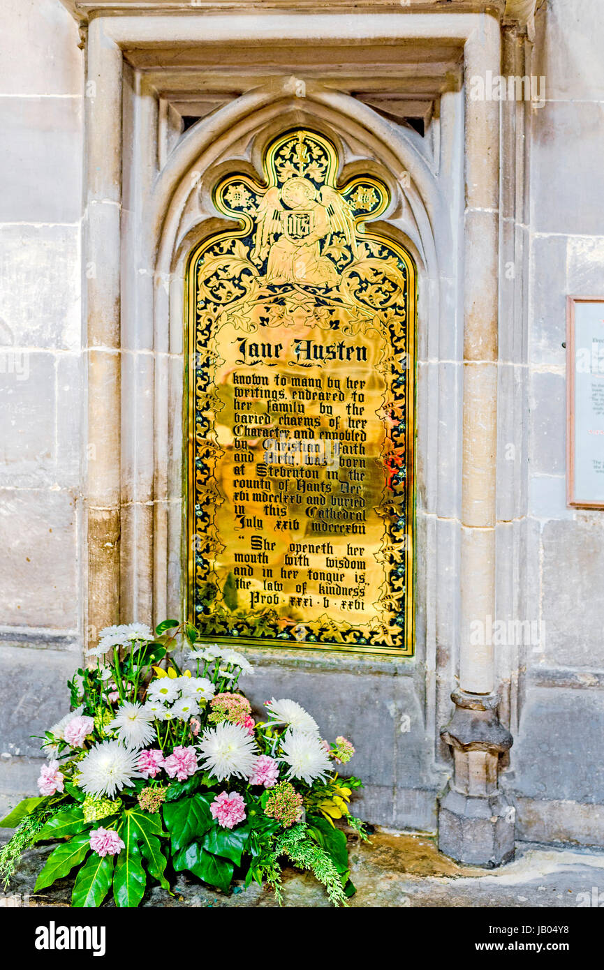 Jane Austen Grave Winchester High Resolution Stock Photography and ...