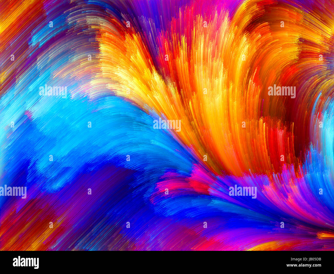 Colors In Bloom series. Arrangement of fractal color textures on the ...