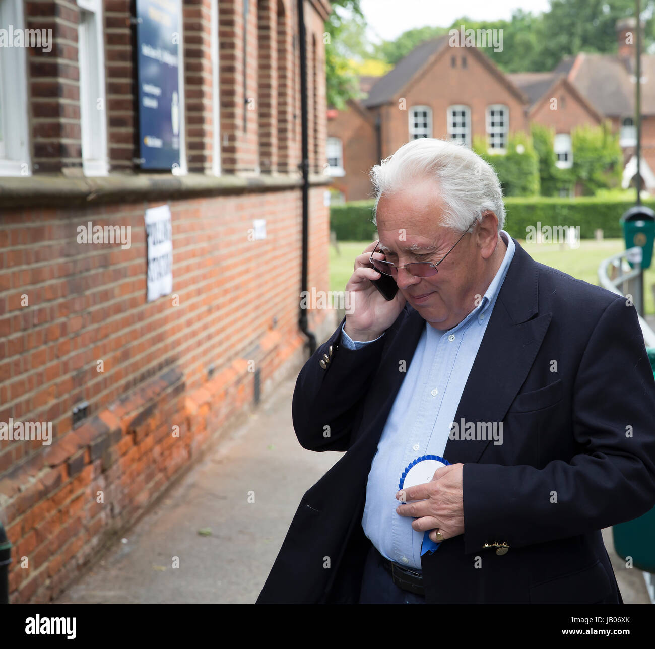 Chislehurst,UK,8th June 2017,Bob Neill MP for Bromley and Chislehurst ...