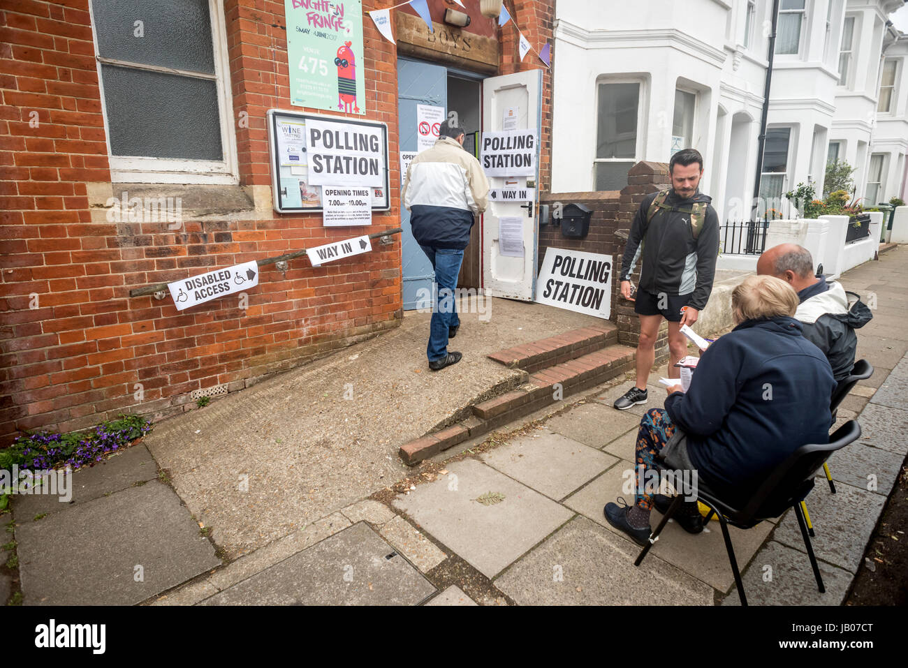 Brighton polling stations hi-res stock photography and images - Alamy