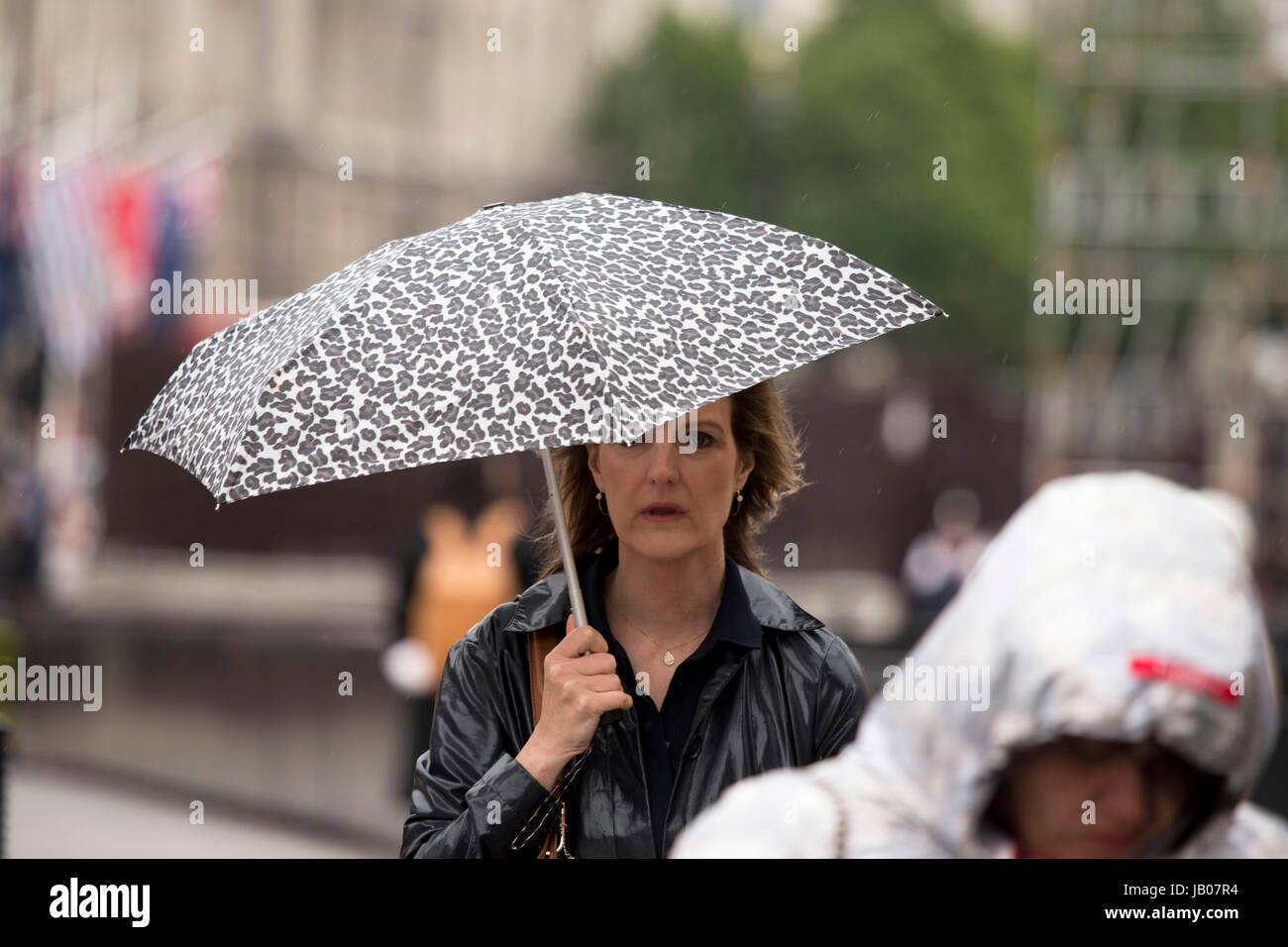 Westminster, London. 08th June, 2017. UK Weather: Rain in Westminster ...