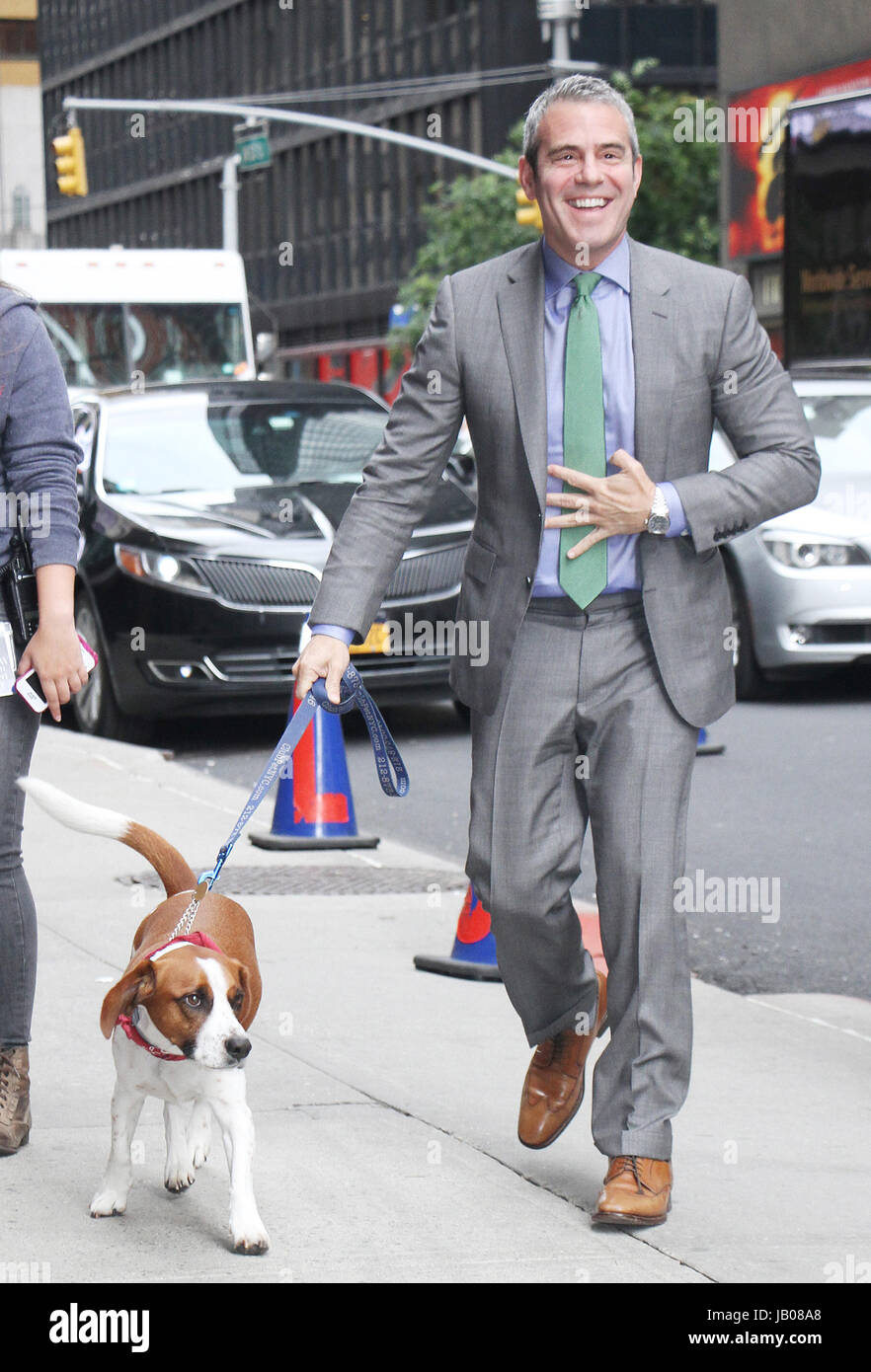 NEW YORK, NY - JUNE 7: Andy Cohen and his dog Wacha seen at The Late ...