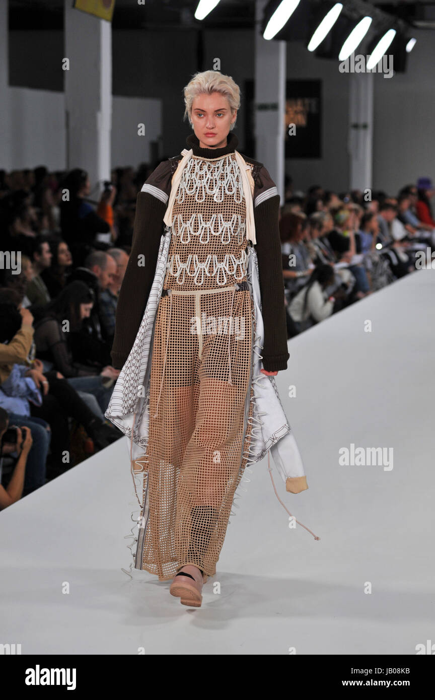 London, UK. 07th June, 2017. Model wearing designs by Ruth Williams of ...