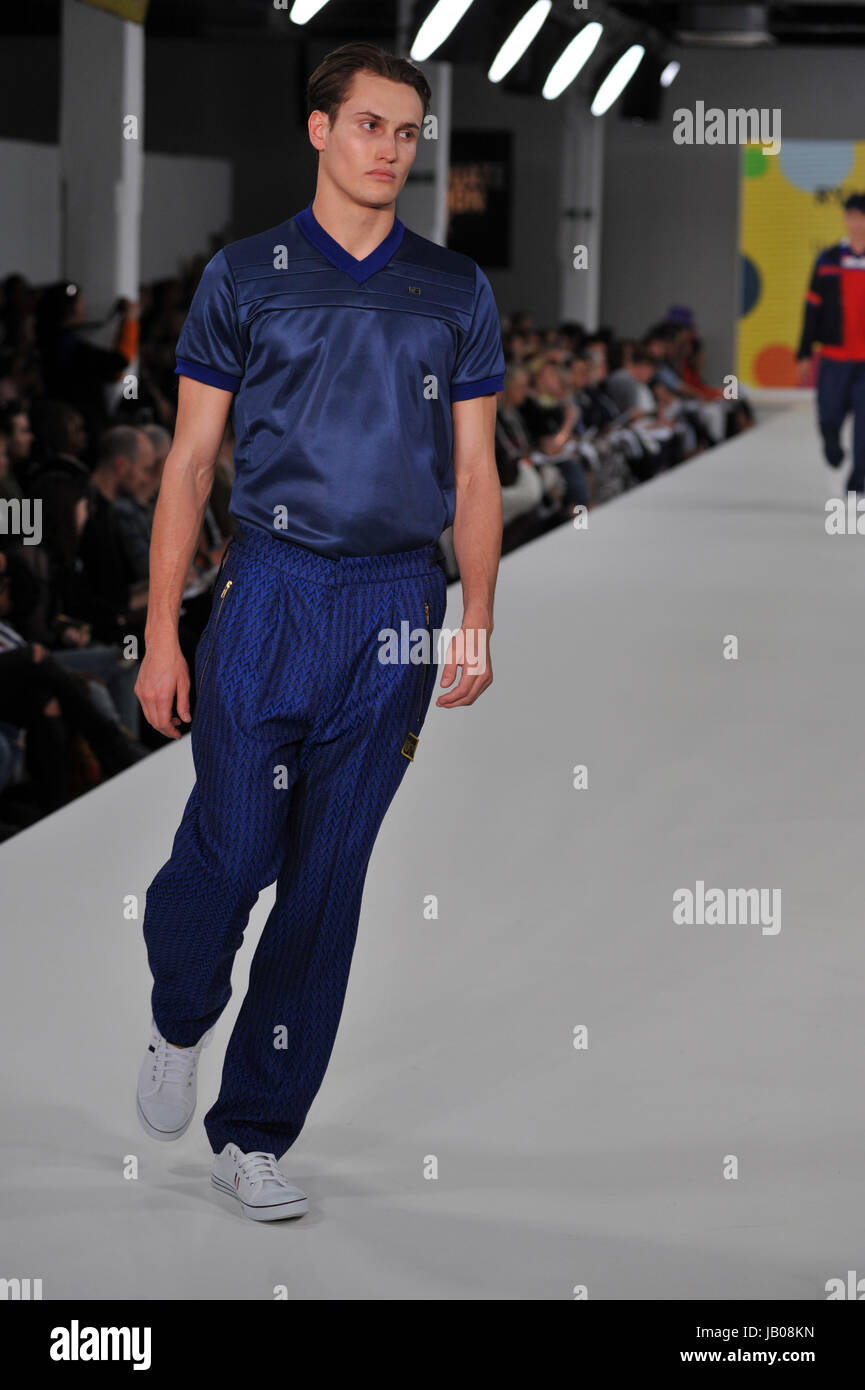 London, UK. 07th June, 2017. Model wearing designs by Ryan Brockbank of ...