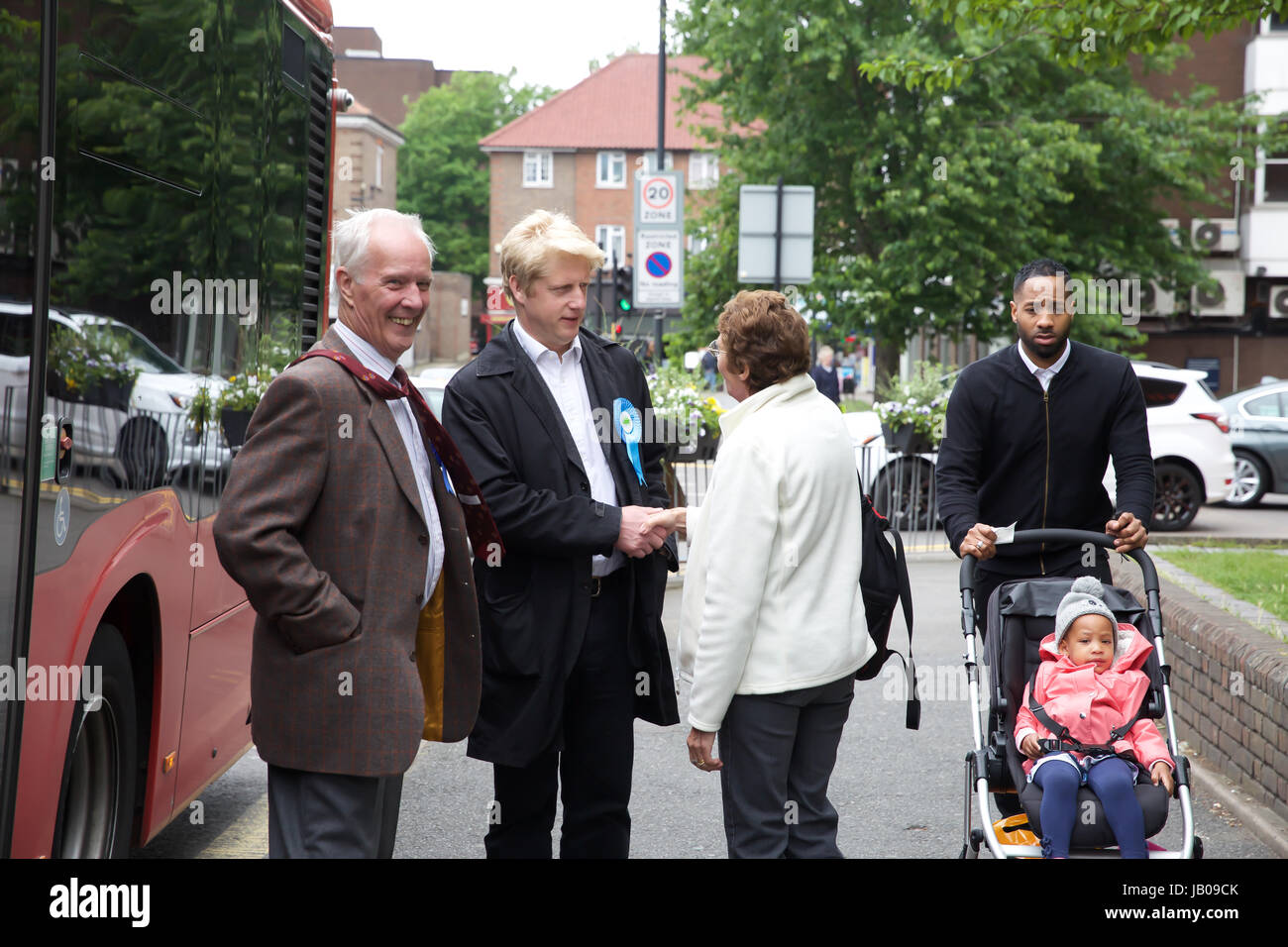 Orpington, UK. 8th June, 2017. Jo Johnson MP, Conservative candidate ...
