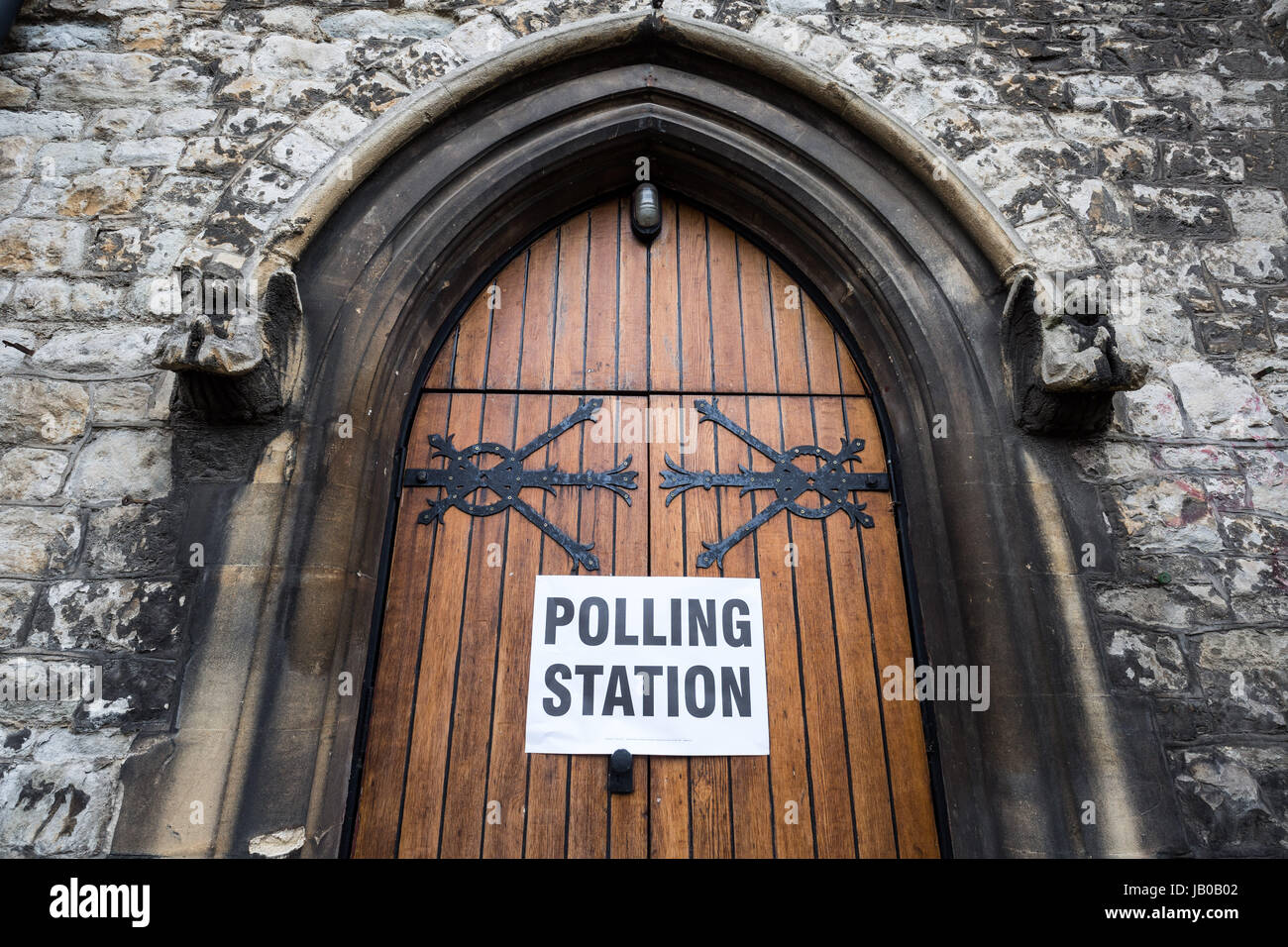 London, UK. 8th June, 2017. Polling Station at St. John’s Holy Trinity ...