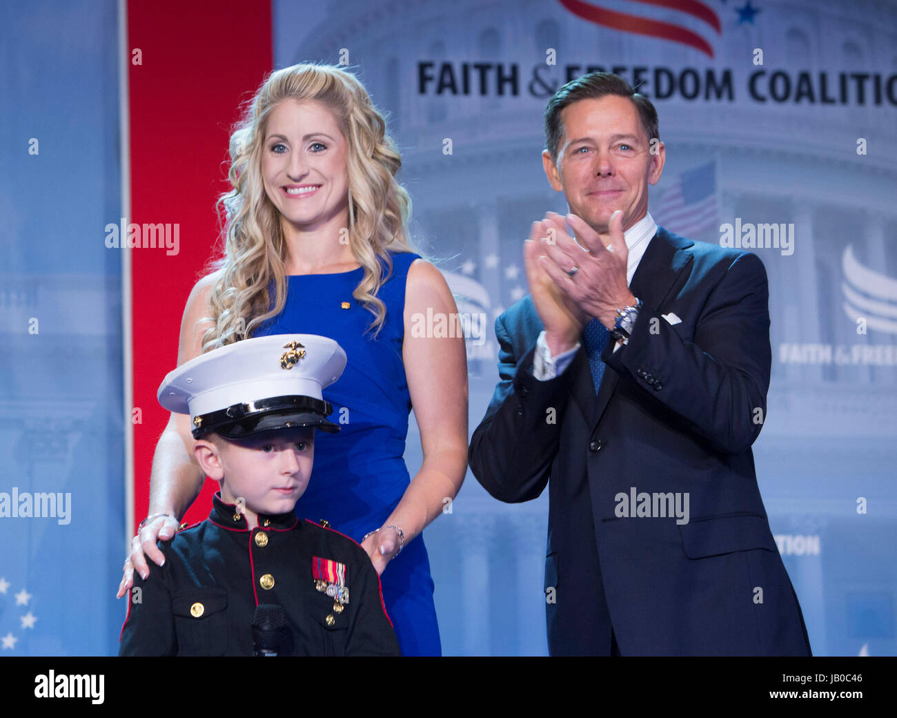 Gold Star Mother Brittany Jacobs, her son Christian Jacobs and Ralph ...