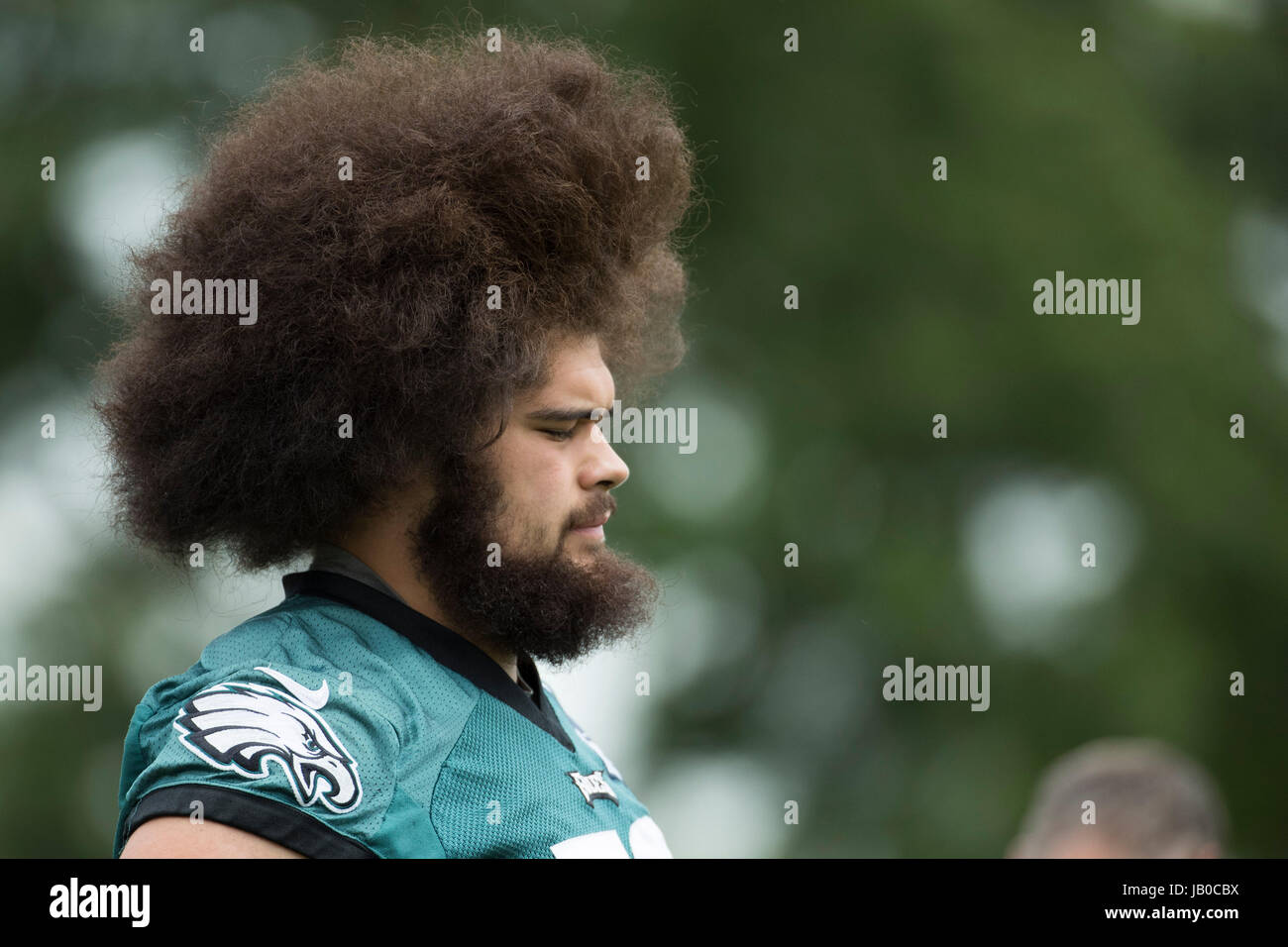 Philadelphia, Pennsylvania, USA. 8th June, 2017. Philadelphia Eagles guard Isaac Seumalo (73 ...