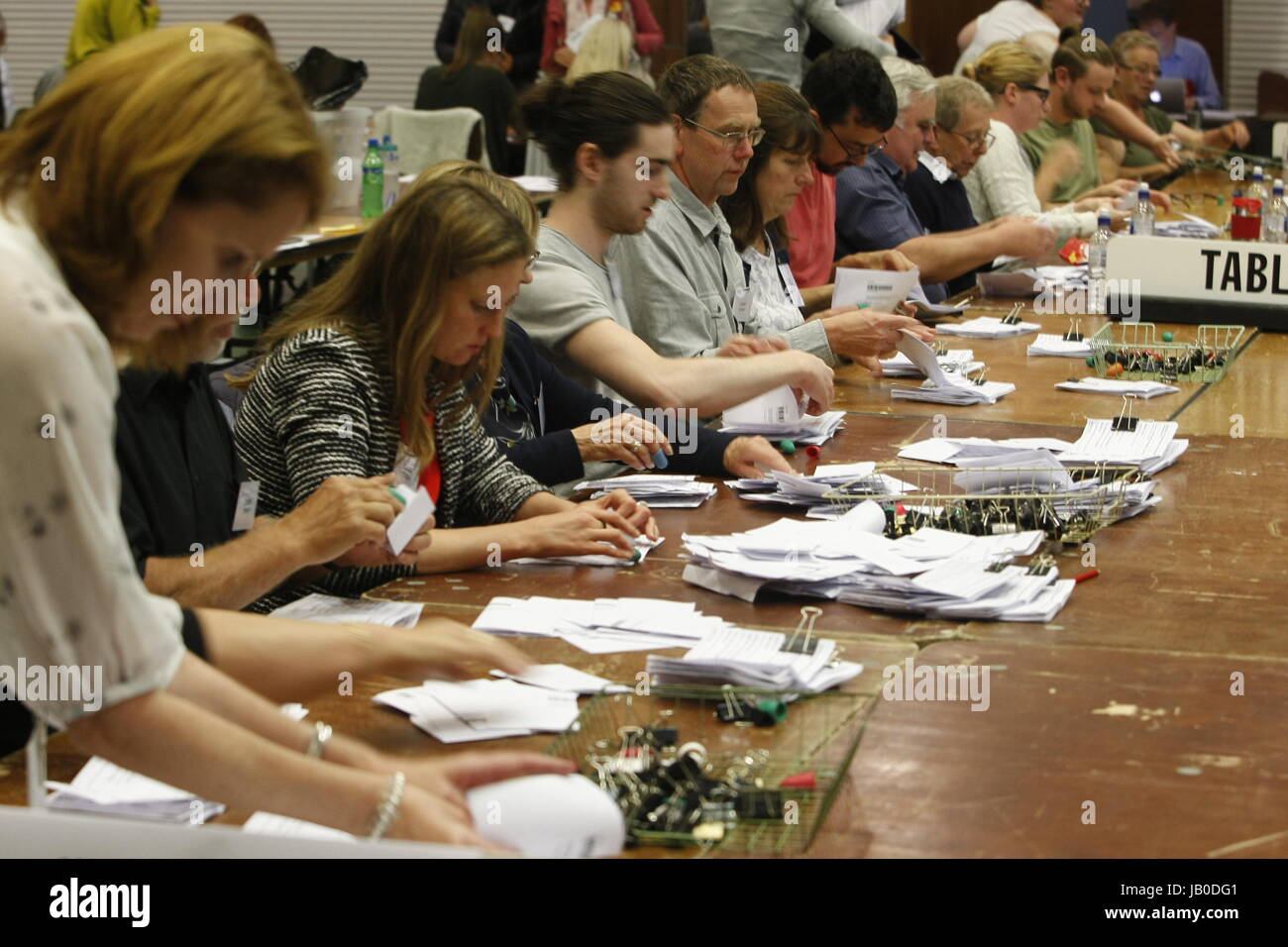 General Election vote counting at Epsom and Ewell costituency, Surrey ...
