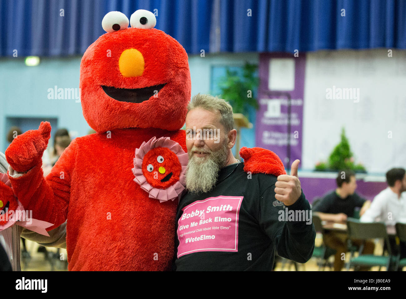 Maidenhead, UK. 8th June, 2017. Bobby 'Elmo' Smith, an independent ...