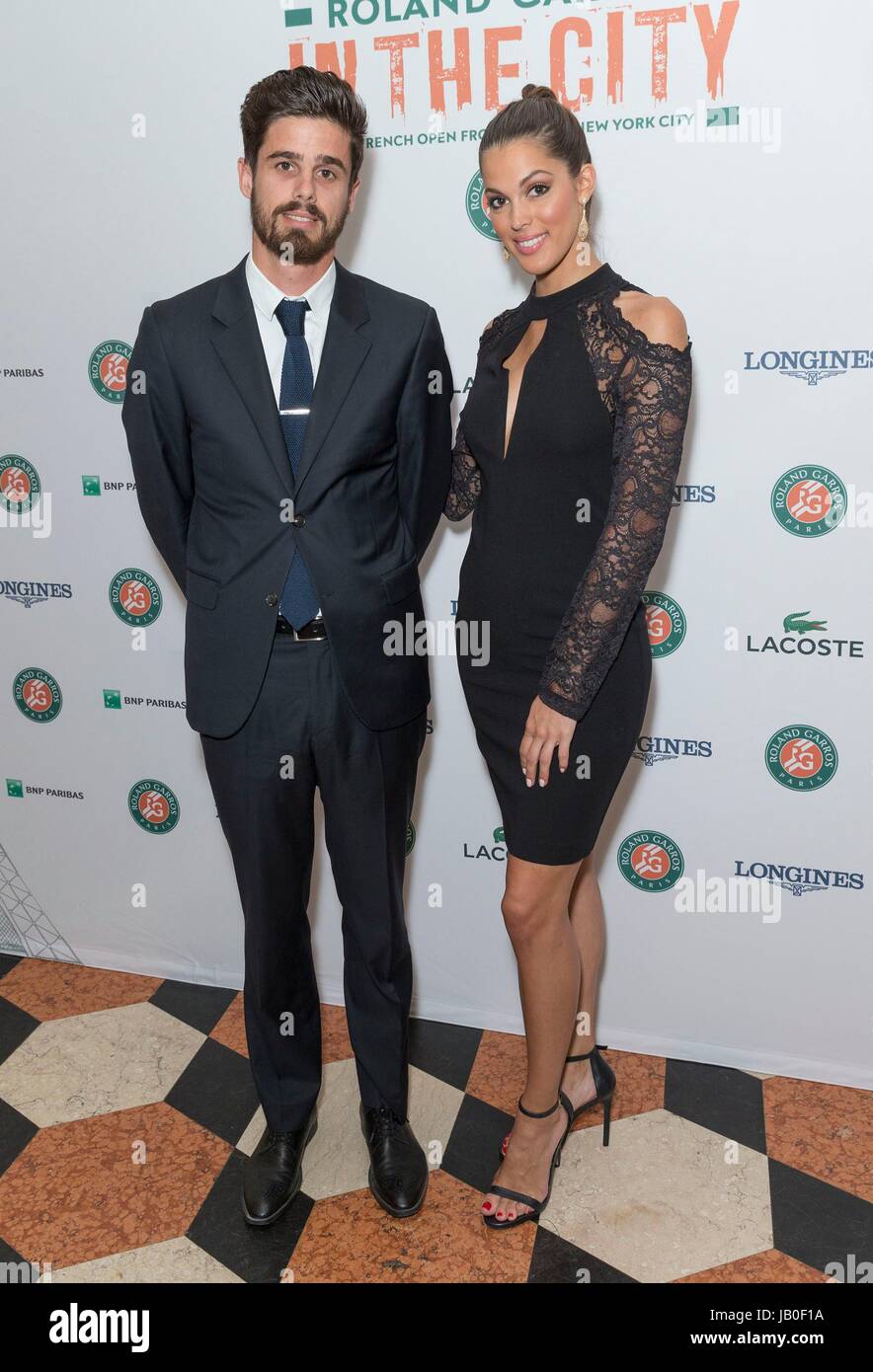 New York, NY, USA. 8th June, 2017. Lucas Dubourg, Iris Mittenaere at ...