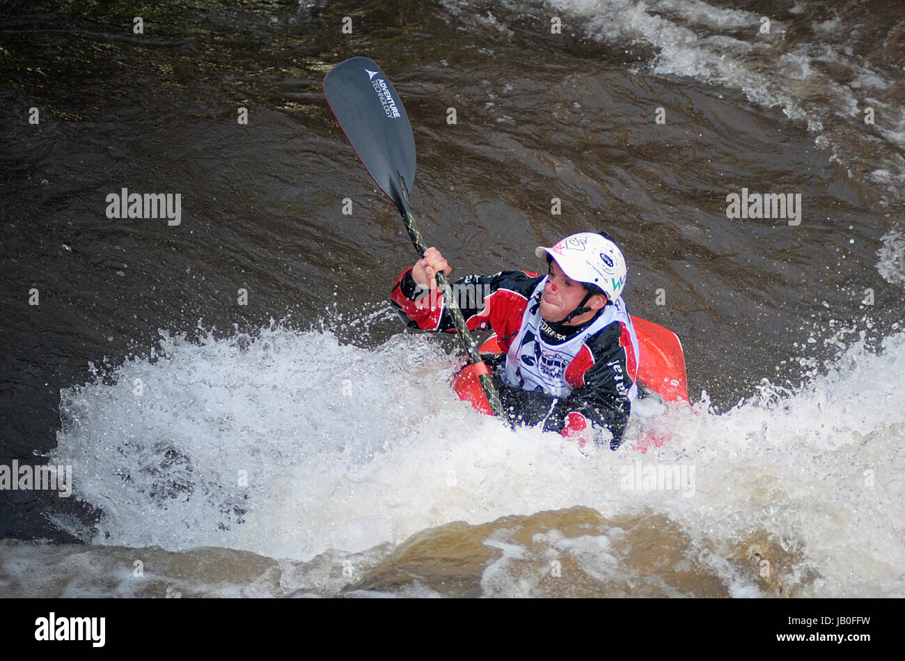 Vail, Colorado, USA. 8th June, 2017. Hunter Katich sets up for a ...