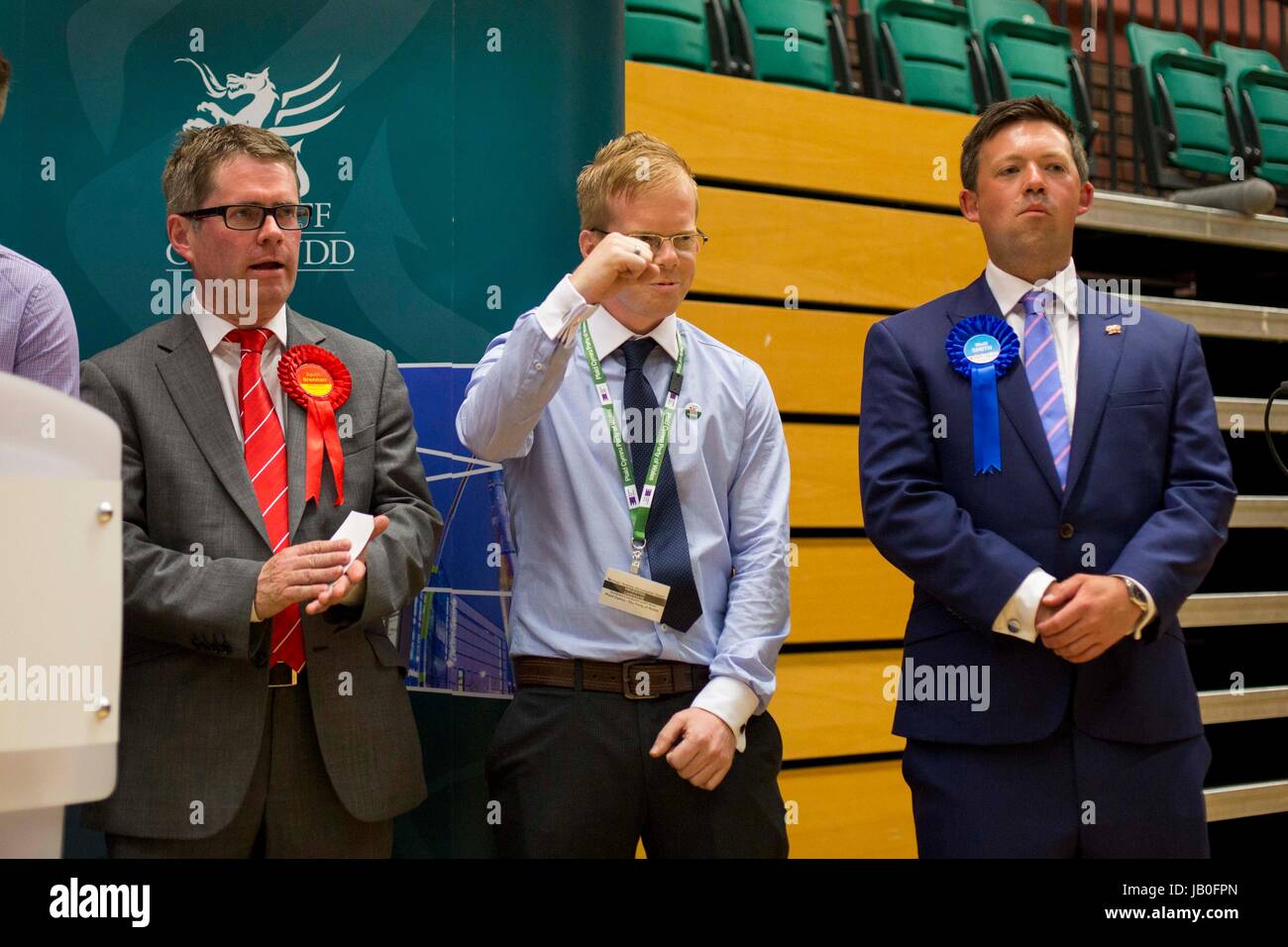 Cardiff, Wales, UK. 09th June, 2017. Plaid Cymru's Michael Deem ...