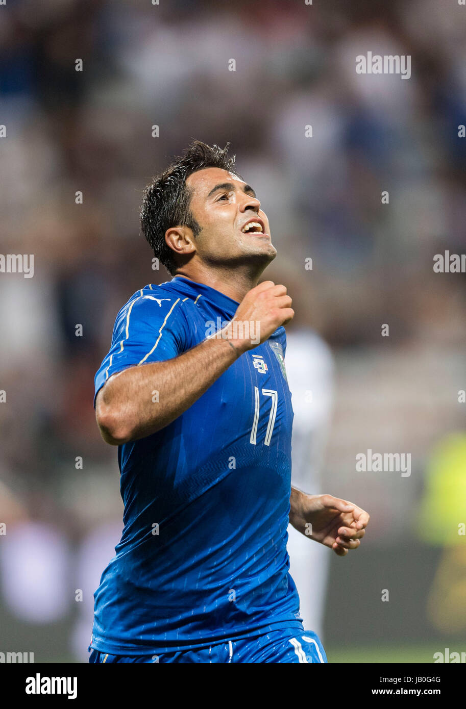 Nice, France. 7th June, 2017. Eder (ITA) Football/Soccer : Eder of ...