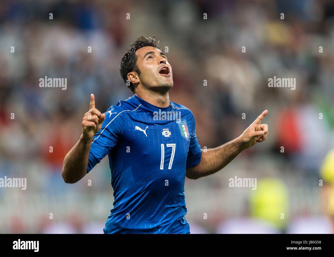 Nice, France. 7th June, 2017. Eder (ITA) Football/Soccer : Eder of ...