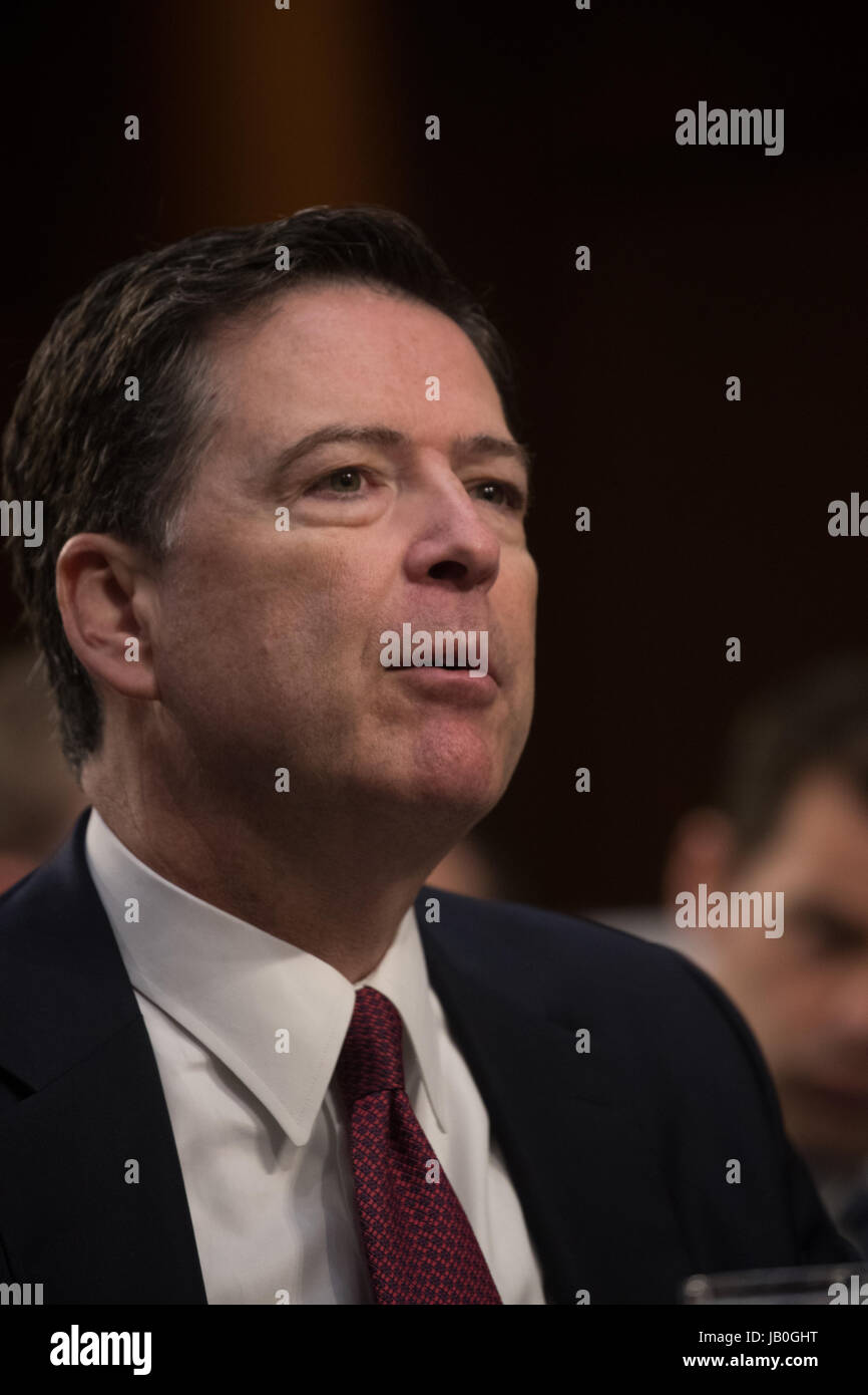 Former FBI director James B. Comey testified before the Senate ...