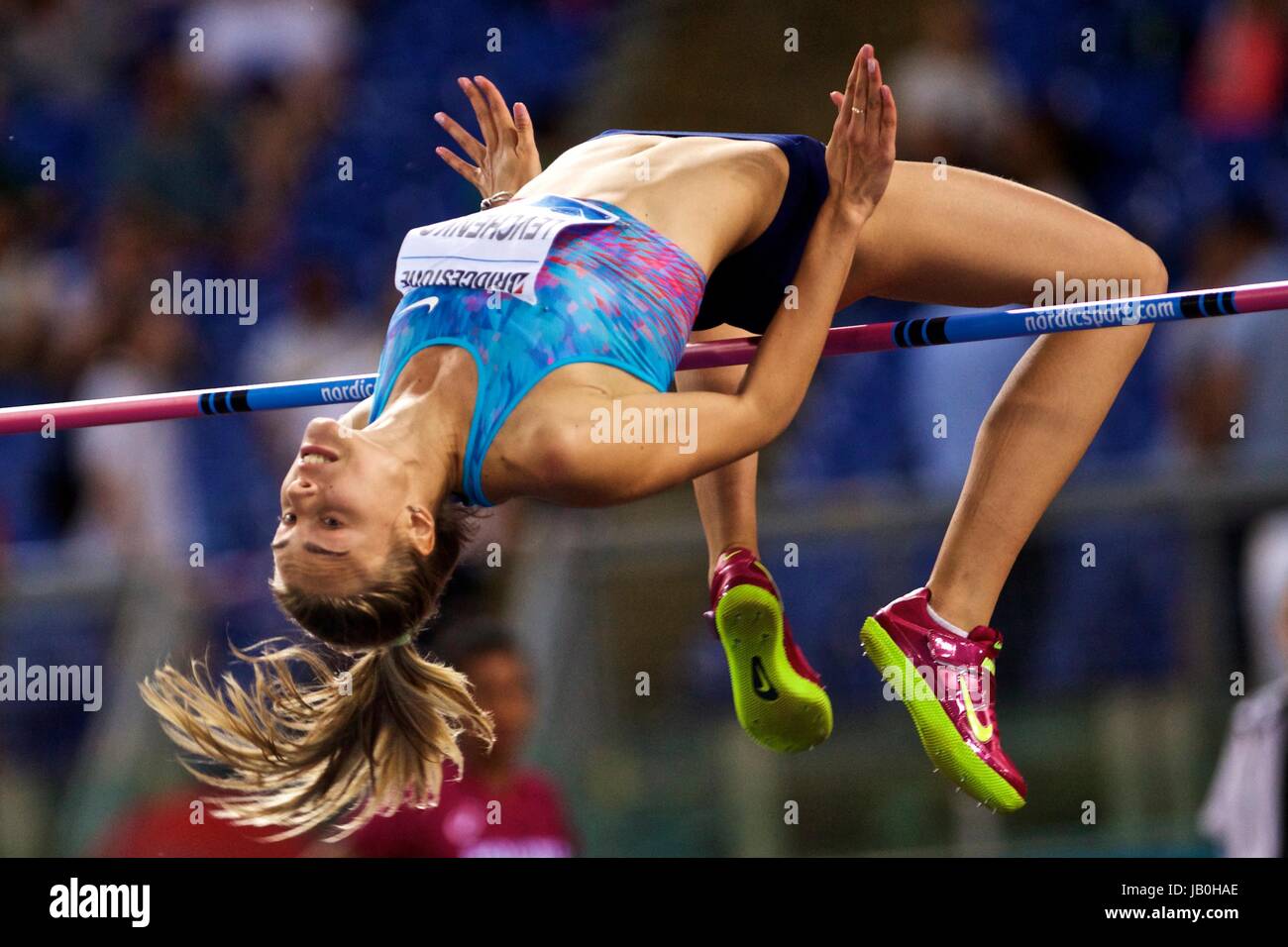 Rome, Italy. 8th June, 2017. Yuliya Levchenko of Ukraine competes ...