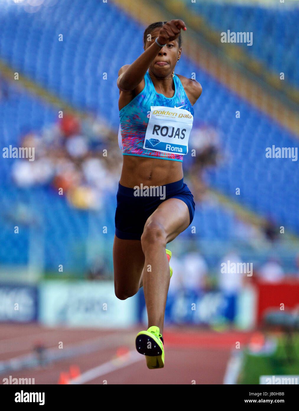 Rome, Italy. 8th June, 2017. Yulimar Rojas of Venezuela competes during ...
