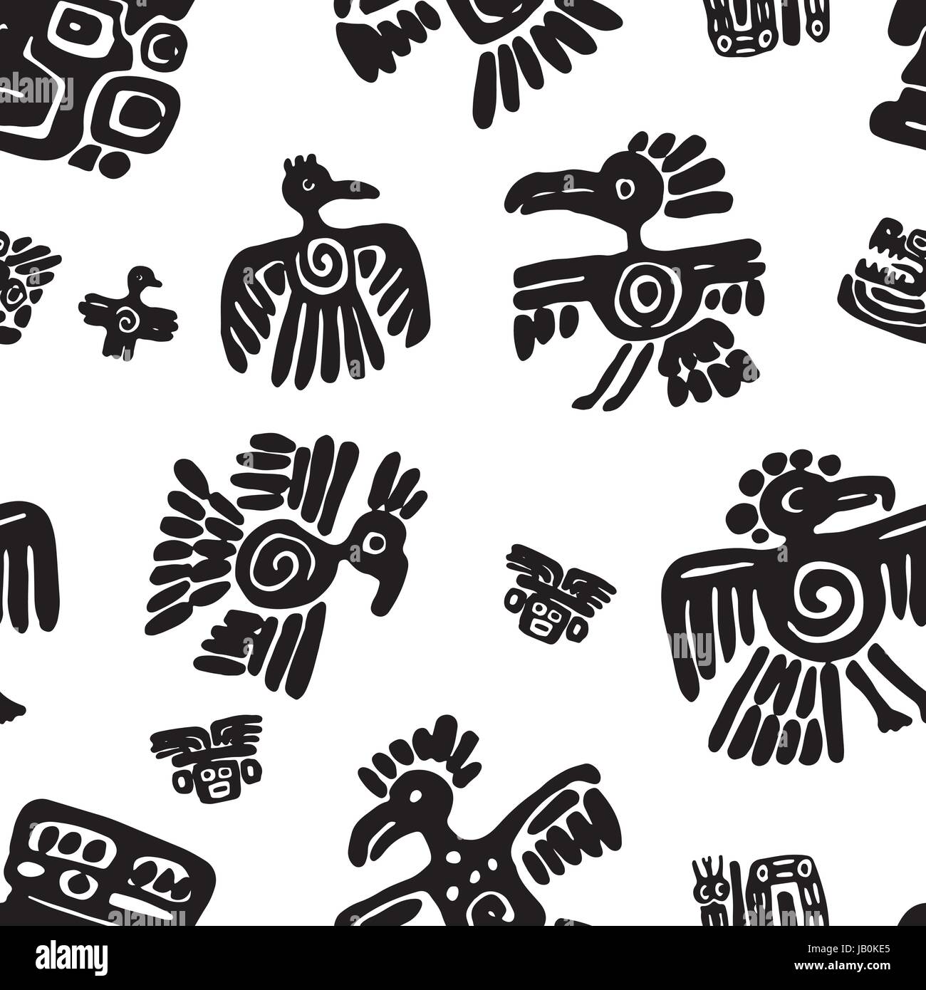 Mayan symbols of animals hi-res stock photography and images - Alamy