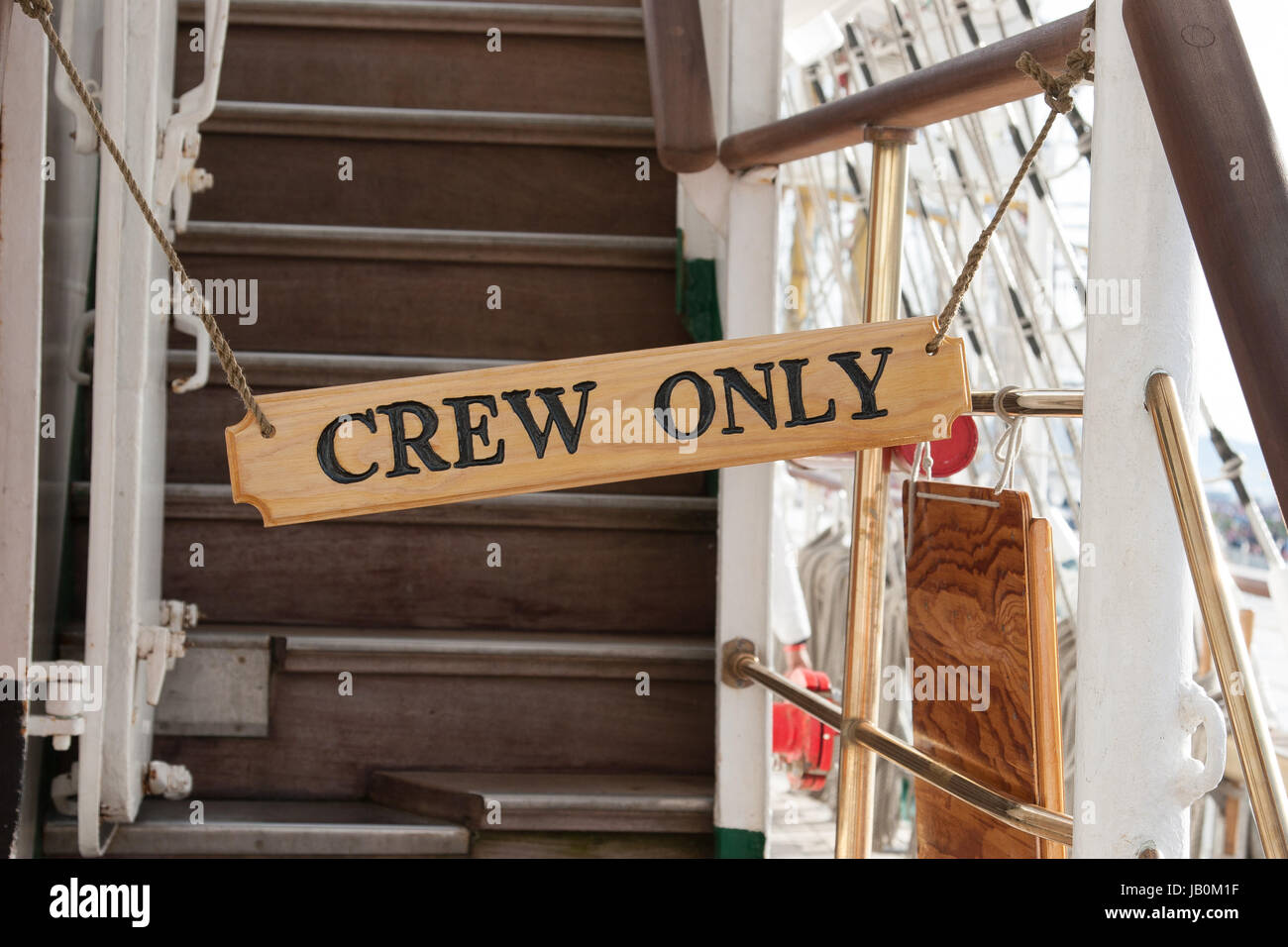 Crew only sign hi-res stock photography and images - Alamy