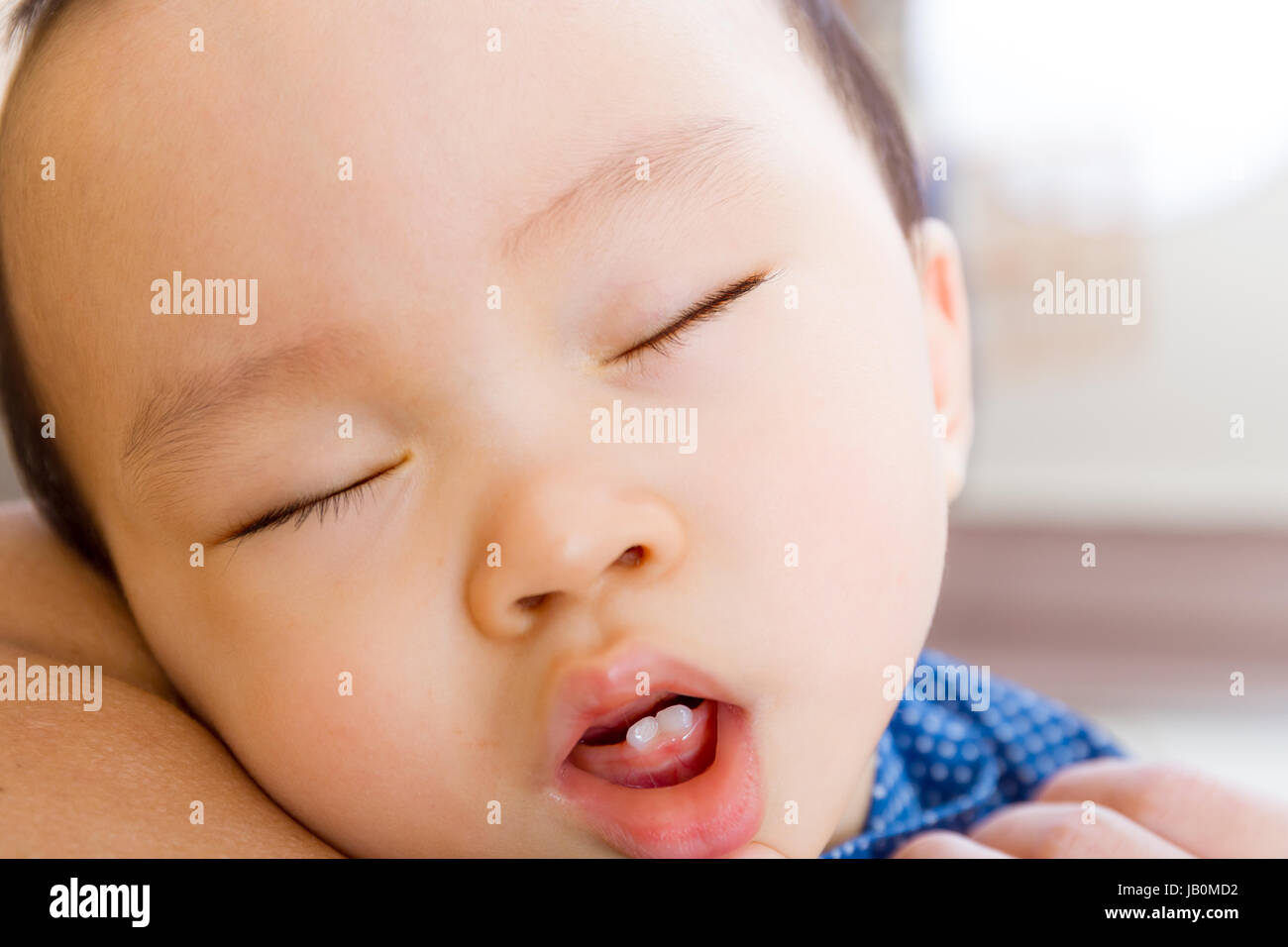 Asian baby baby sleeping Stock Photo - Alamy
