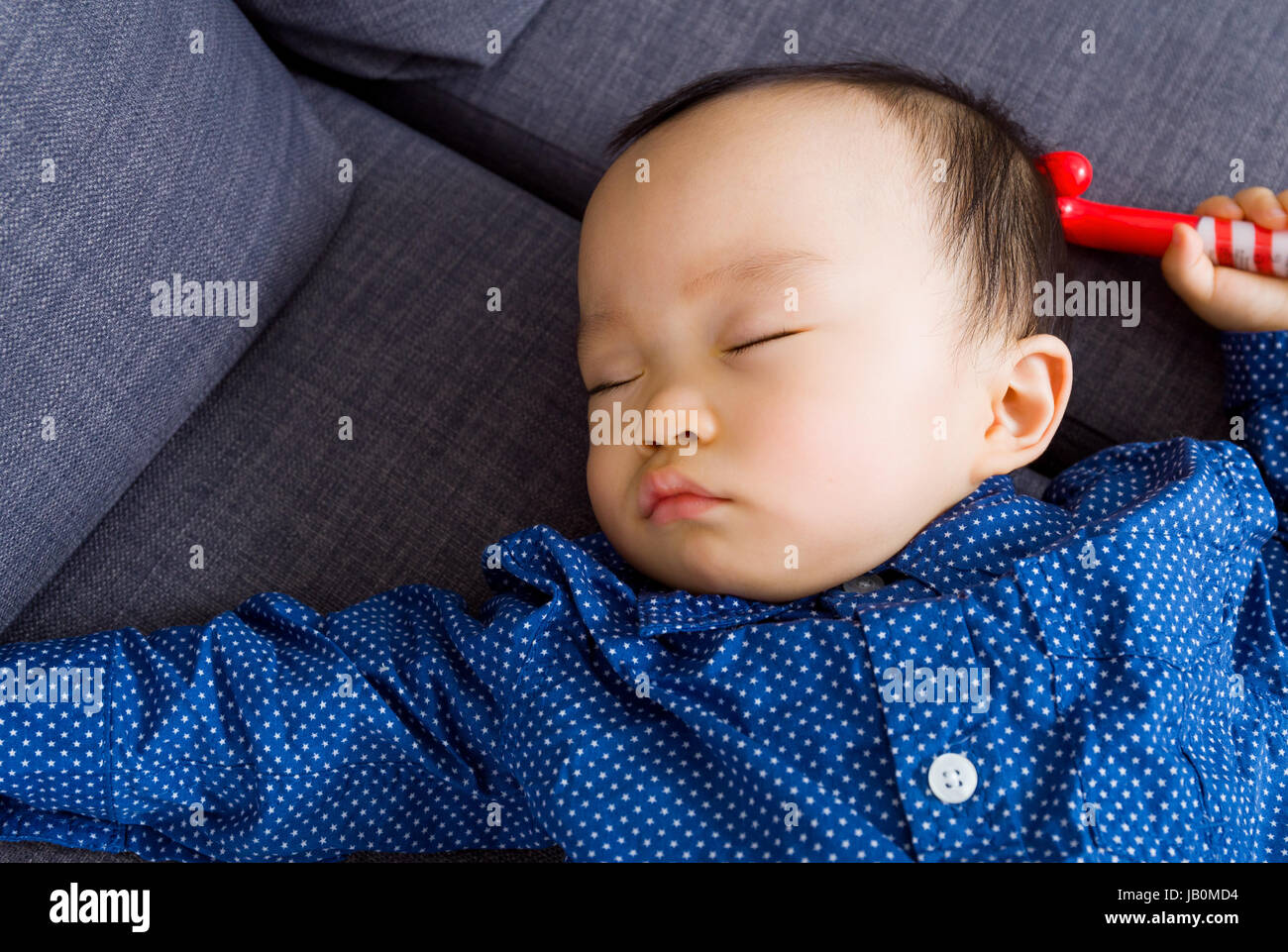 Asian baby sleeping Stock Photo - Alamy