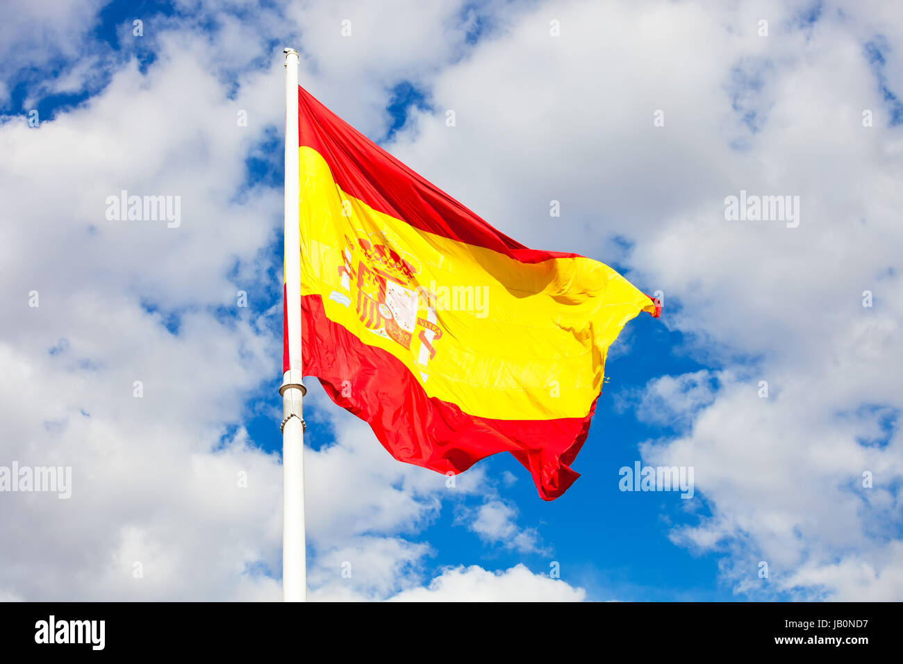 Spanish national flag moving in hi-res stock photography and images - Alamy