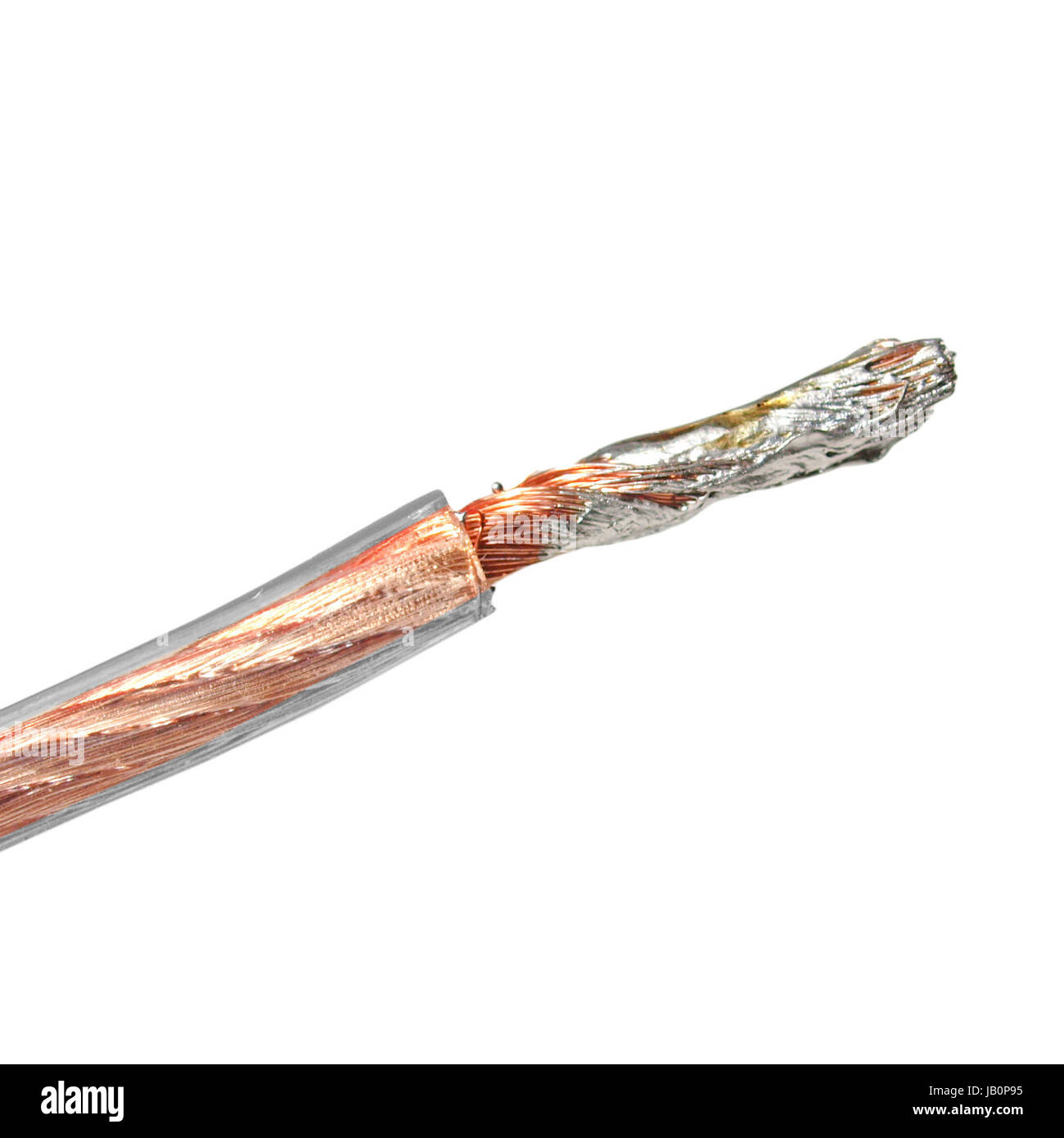 Detail of a stereo audio cable for music Stock Photo - Alamy